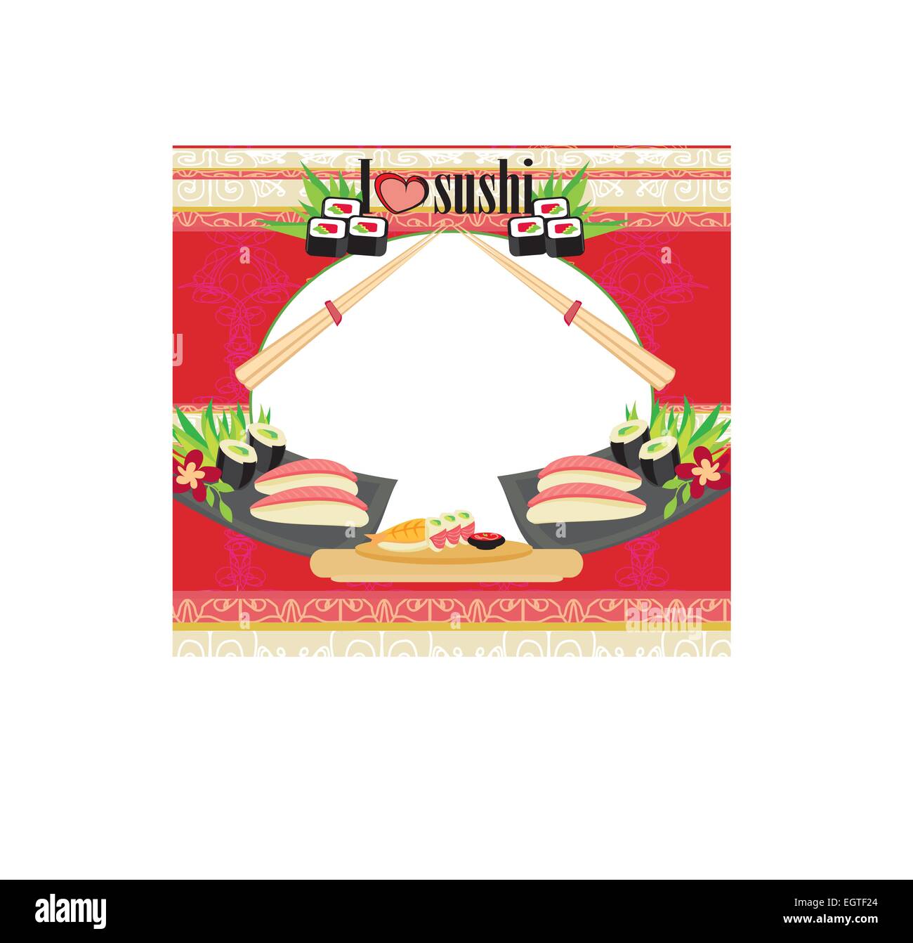 Japanese food menu - vintage card Stock Vector Image & Art - Alamy