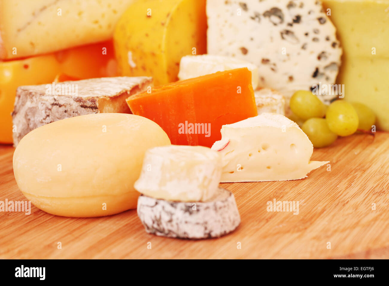 Various types of cheese composition Stock Photo - Alamy