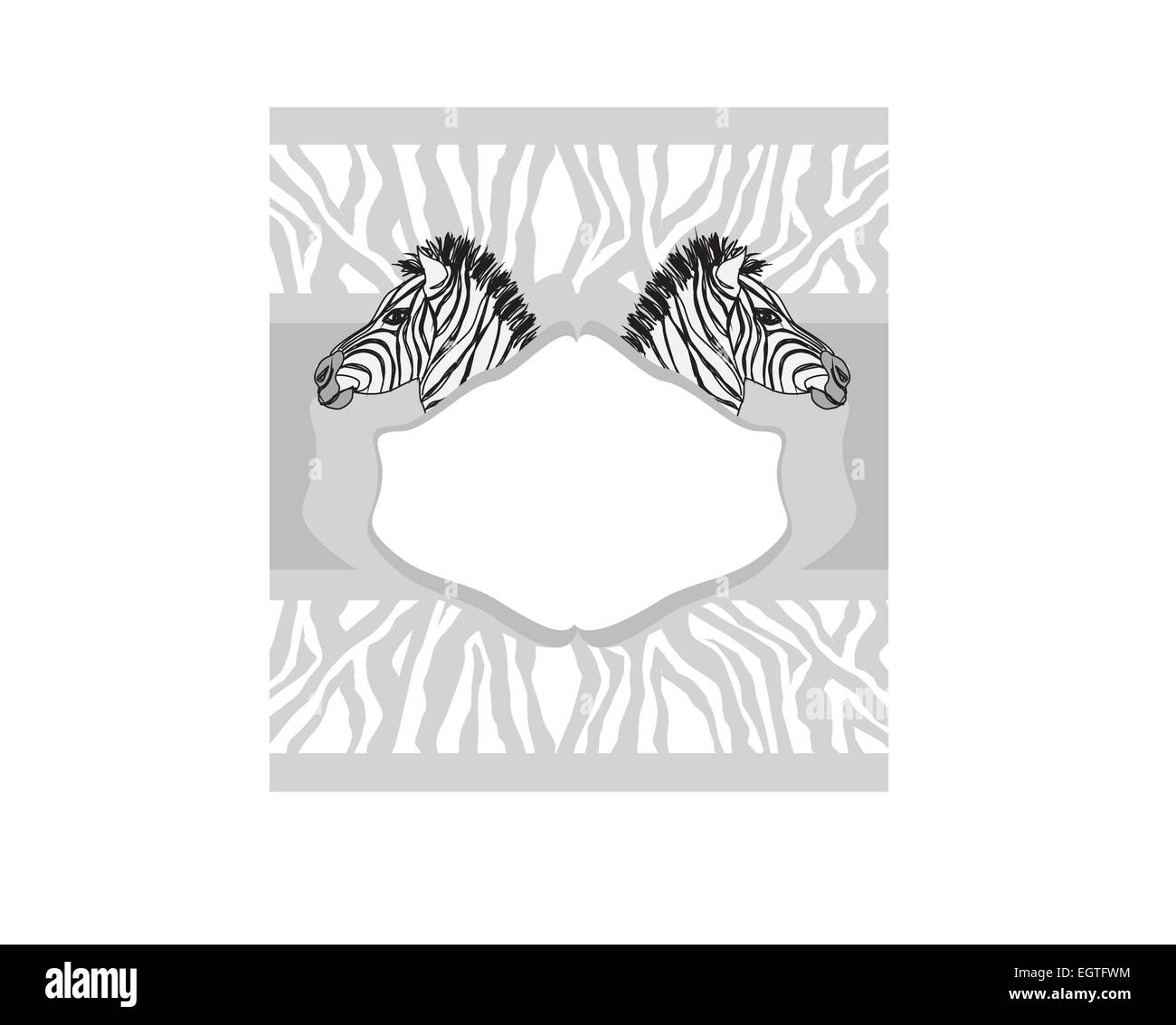 Abstract card with zebra Stock Vector Image & Art - Alamy