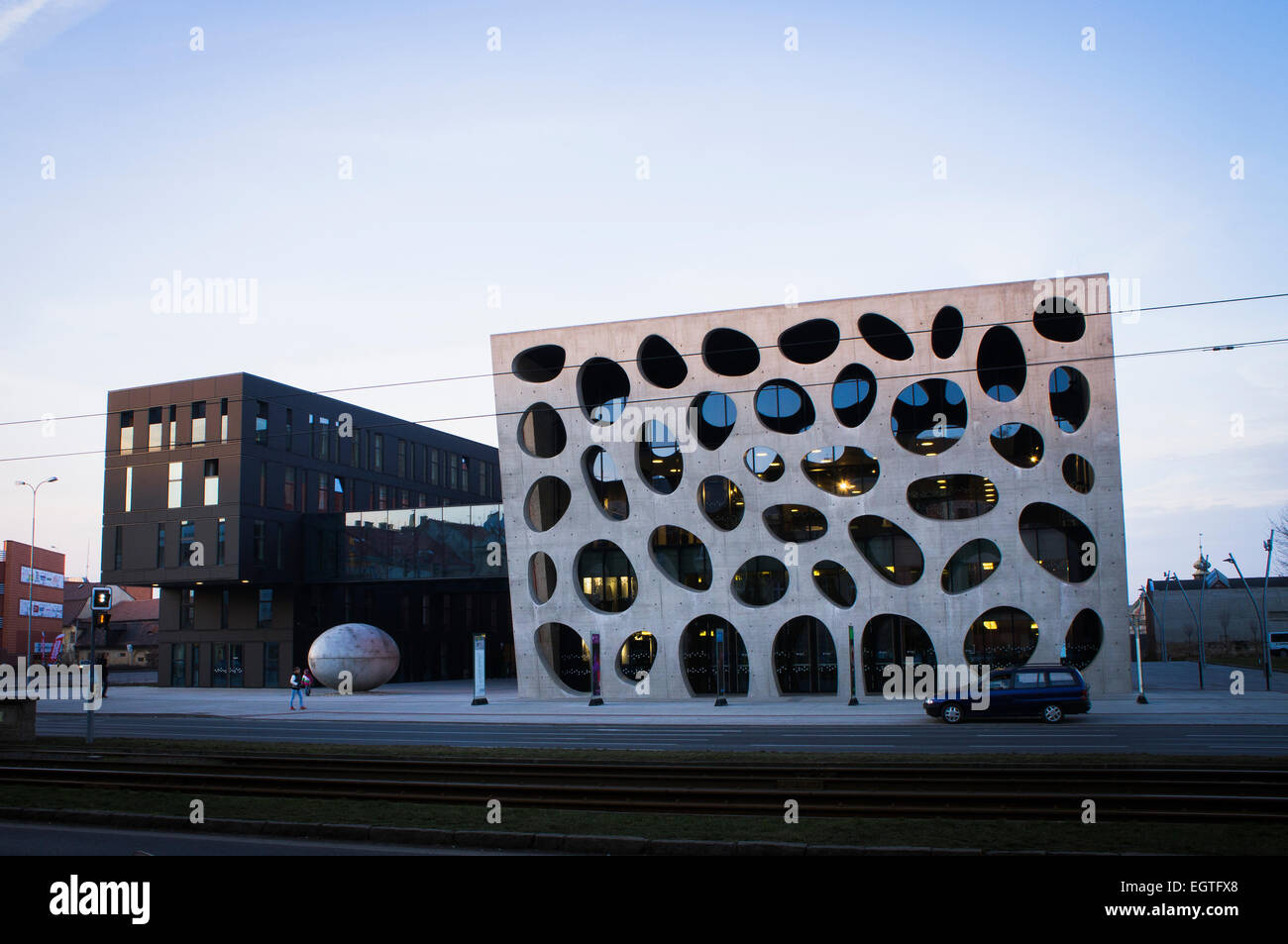 New Theatre, J.K.Tyl Theatre in Pilsen Stock Photo - Alamy