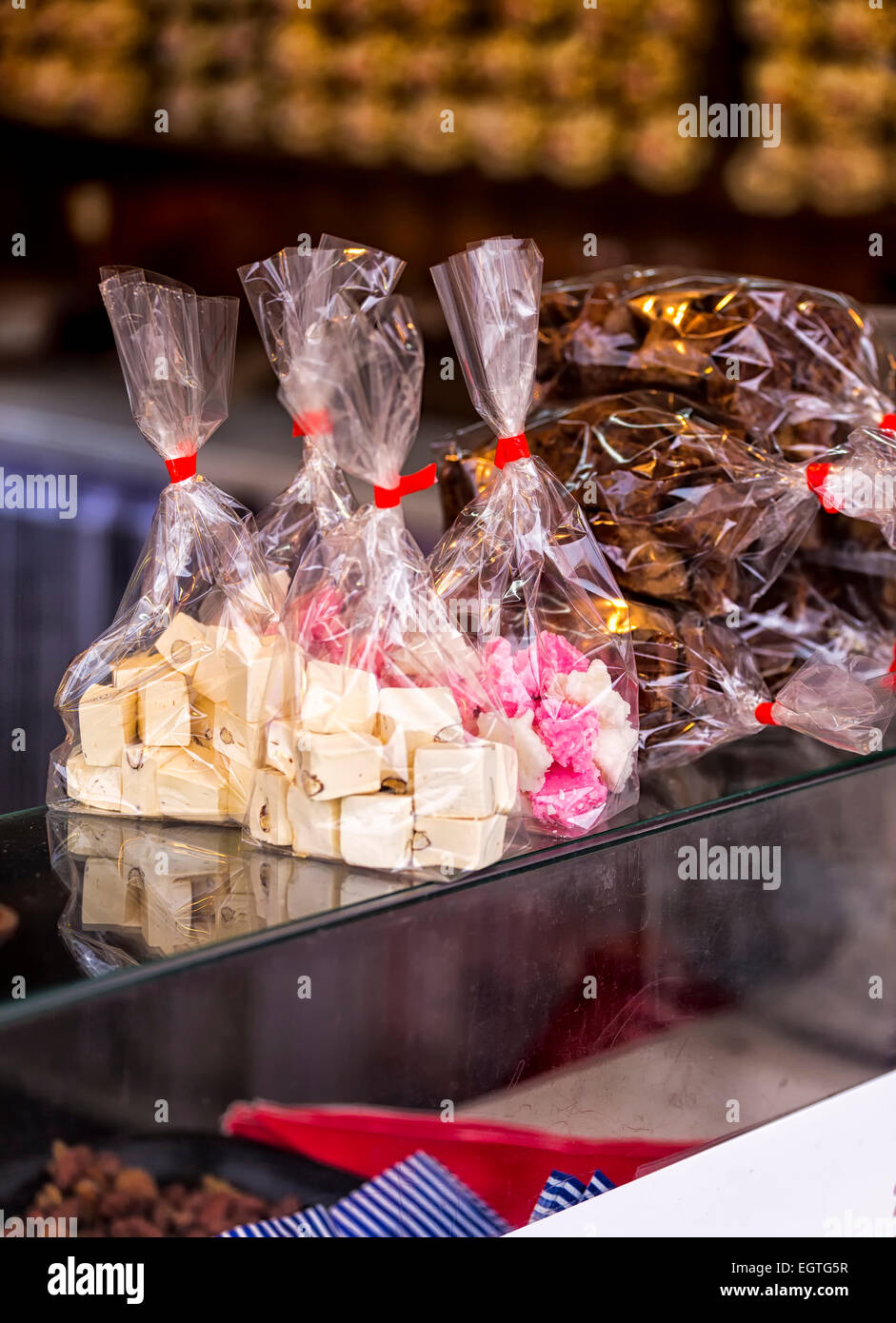 Sweets on Display Detail Stock Photo - Alamy