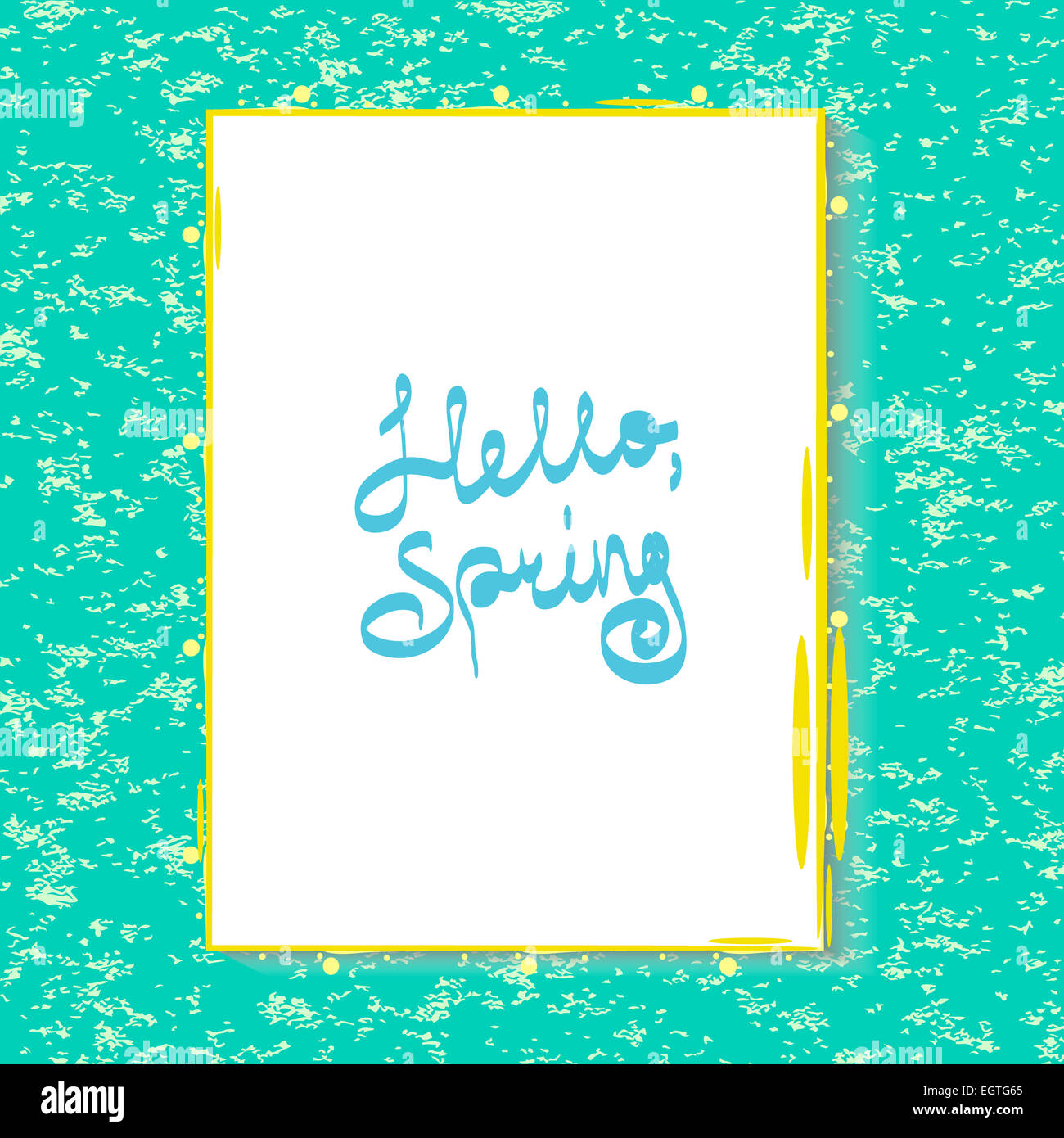 Hello spring handwriting hi-res stock photography and images - Alamy