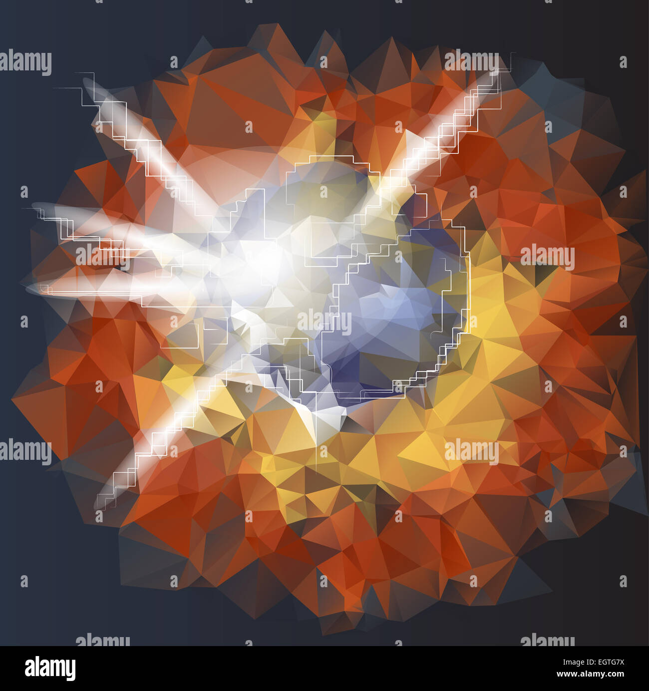 abstract explosion planet Stock Photo - Alamy