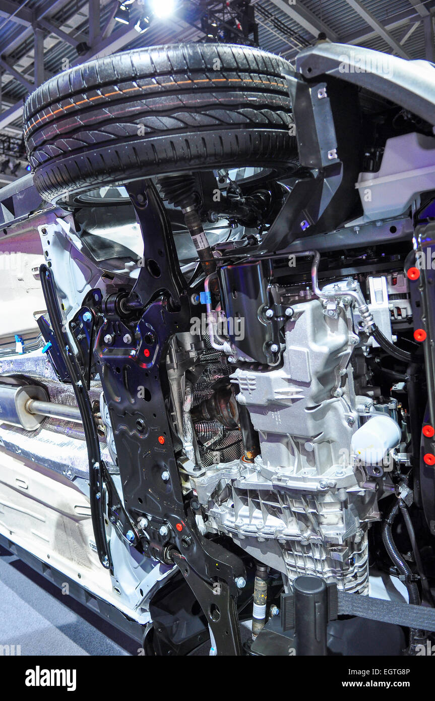 the details of the bottom of the car Stock Photo - Alamy