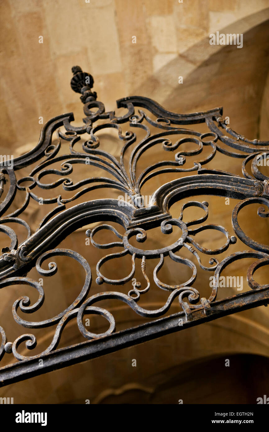 Old wrought iron gate of a French monument Stock Photo - Alamy