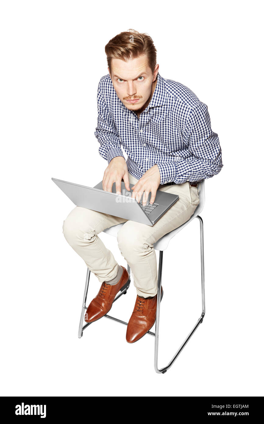 Hands typing laptop angry hi-res stock photography and images - Alamy