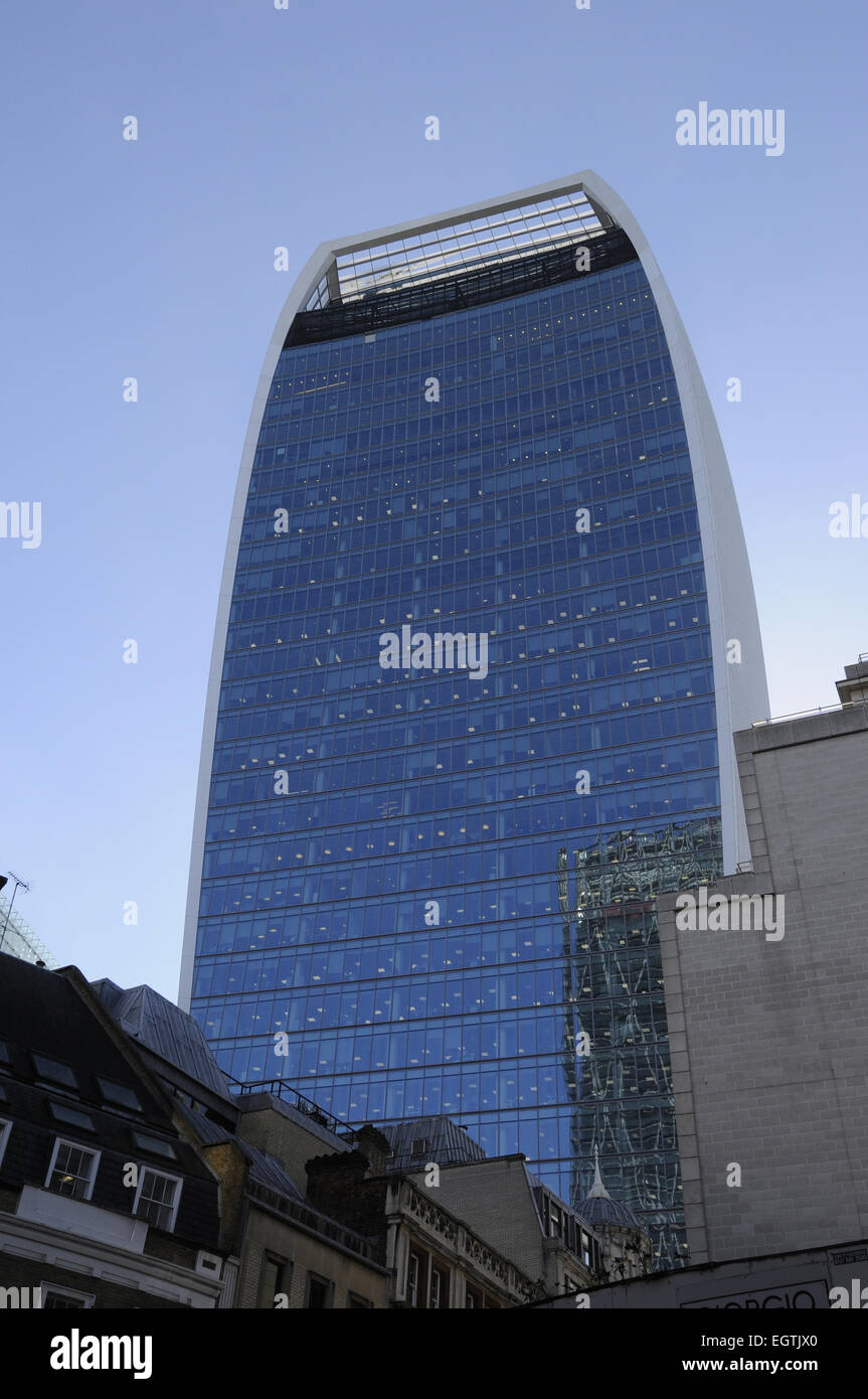 The Modern skyline of the City of London with The Walkie Talkie ...
