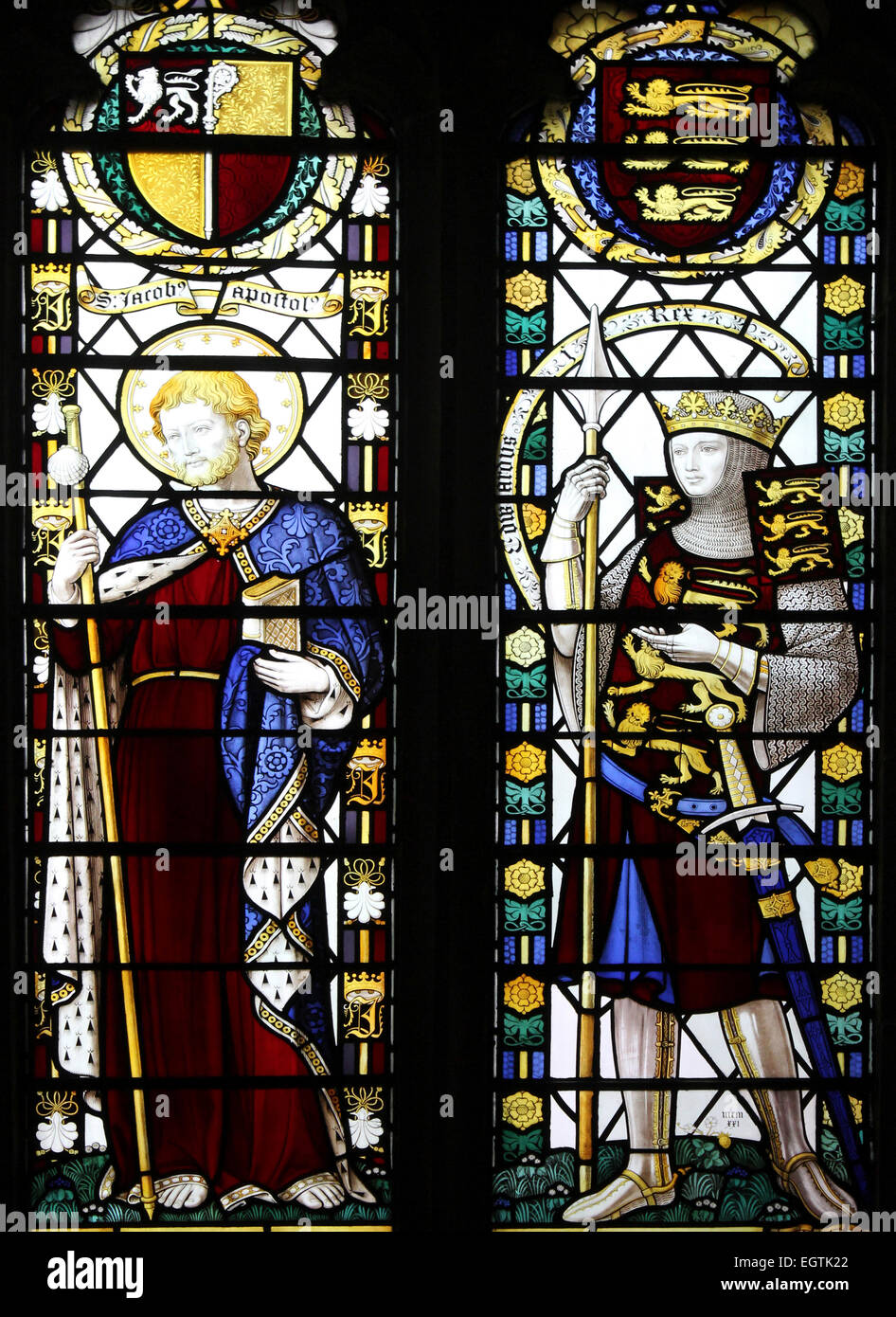 Edward king stained glass hi-res stock photography and images - Alamy