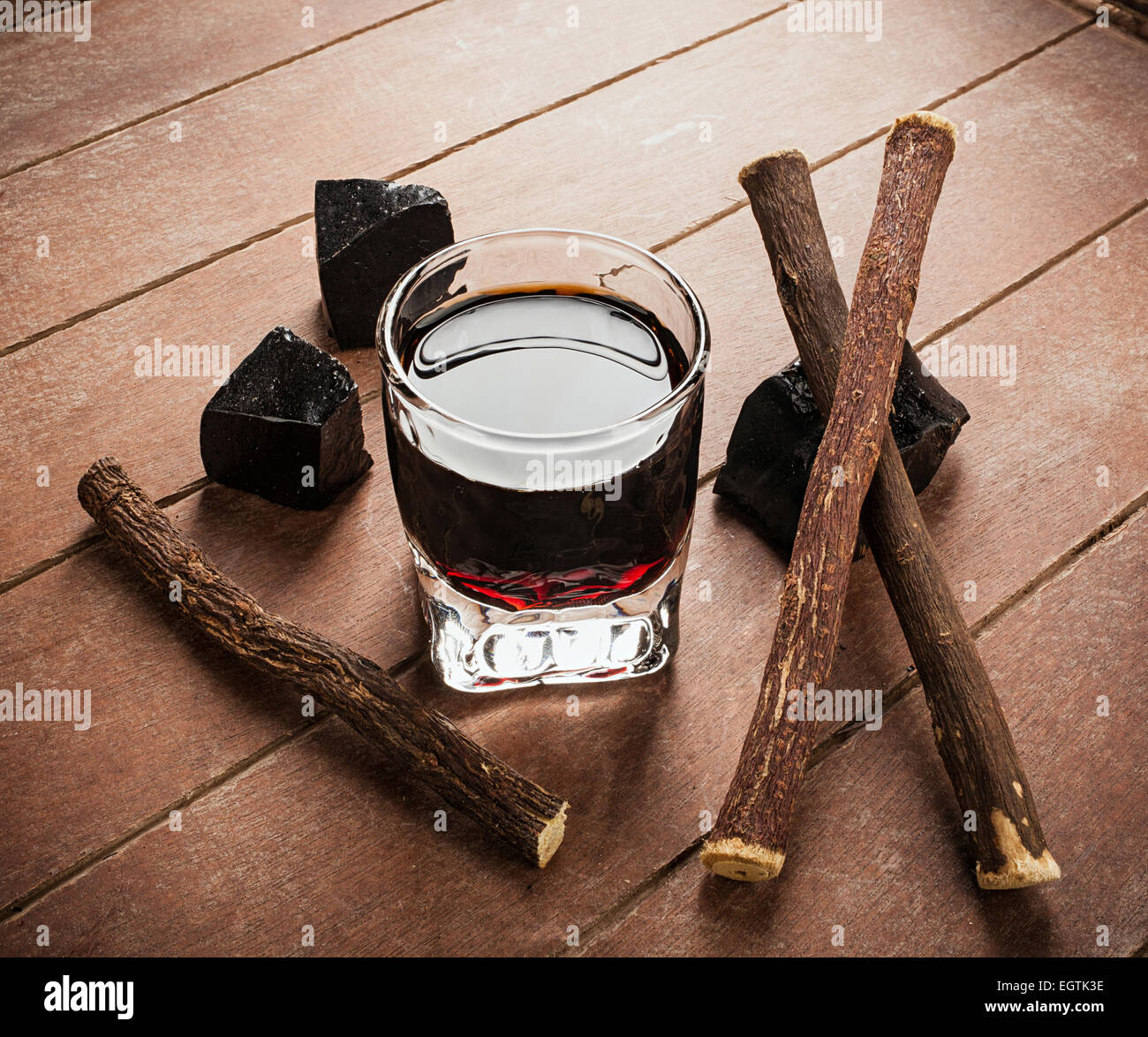 Licorice liqueur with pure blocks hi-res stock photography and images ...