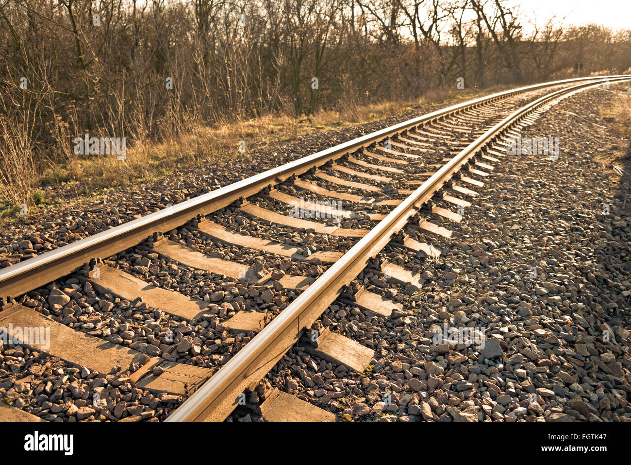 detail of railway Stock Photo - Alamy