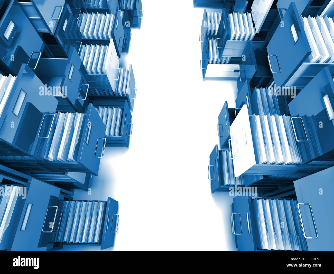 3d image of colorful file cabinet Stock Photo - Alamy
