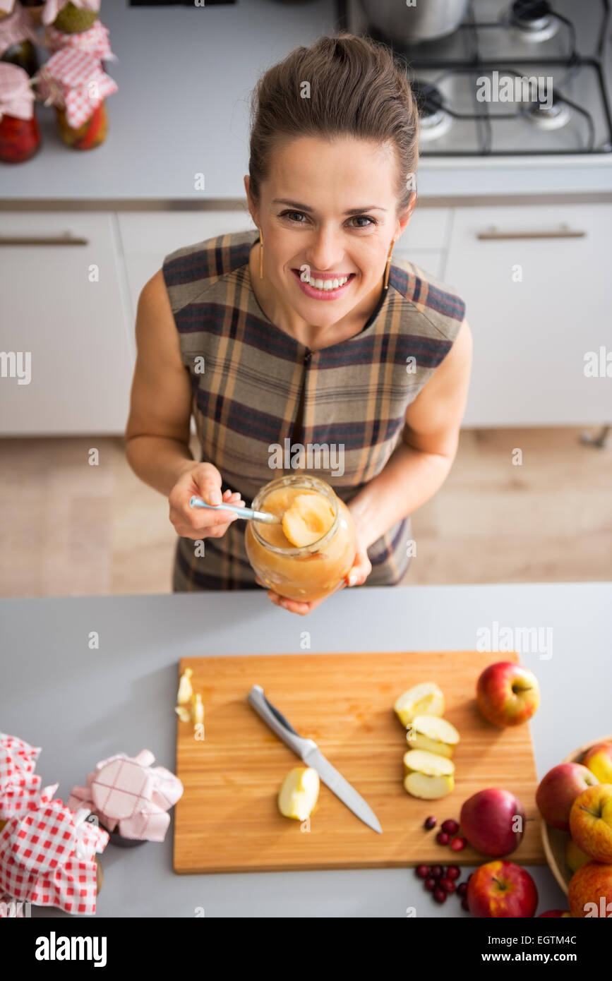 Woman holding jar jam hi-res stock photography and images - Alamy