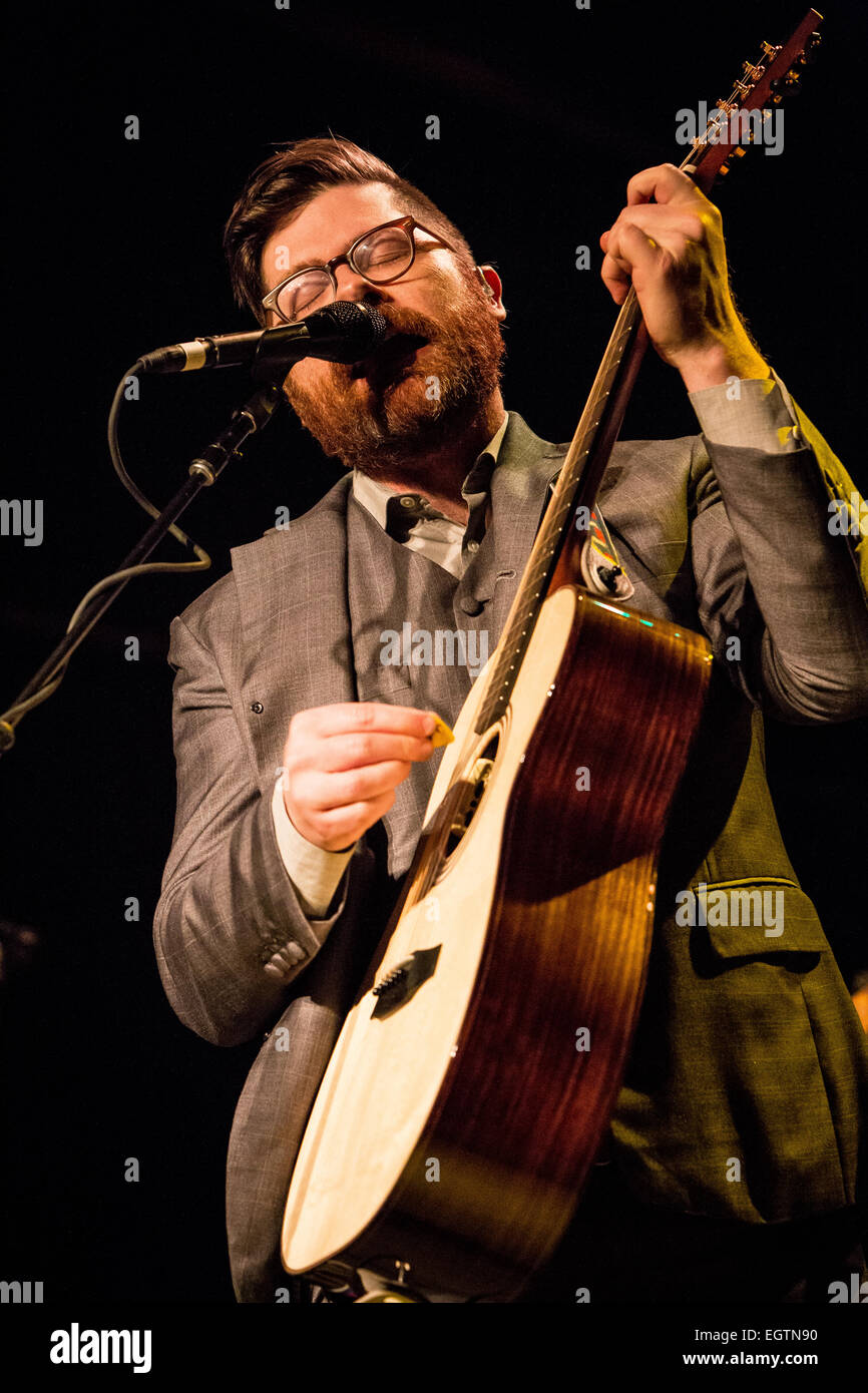 Milan, Italy. 01th March 2015. The American folk rock band DECEMBERISTS ...