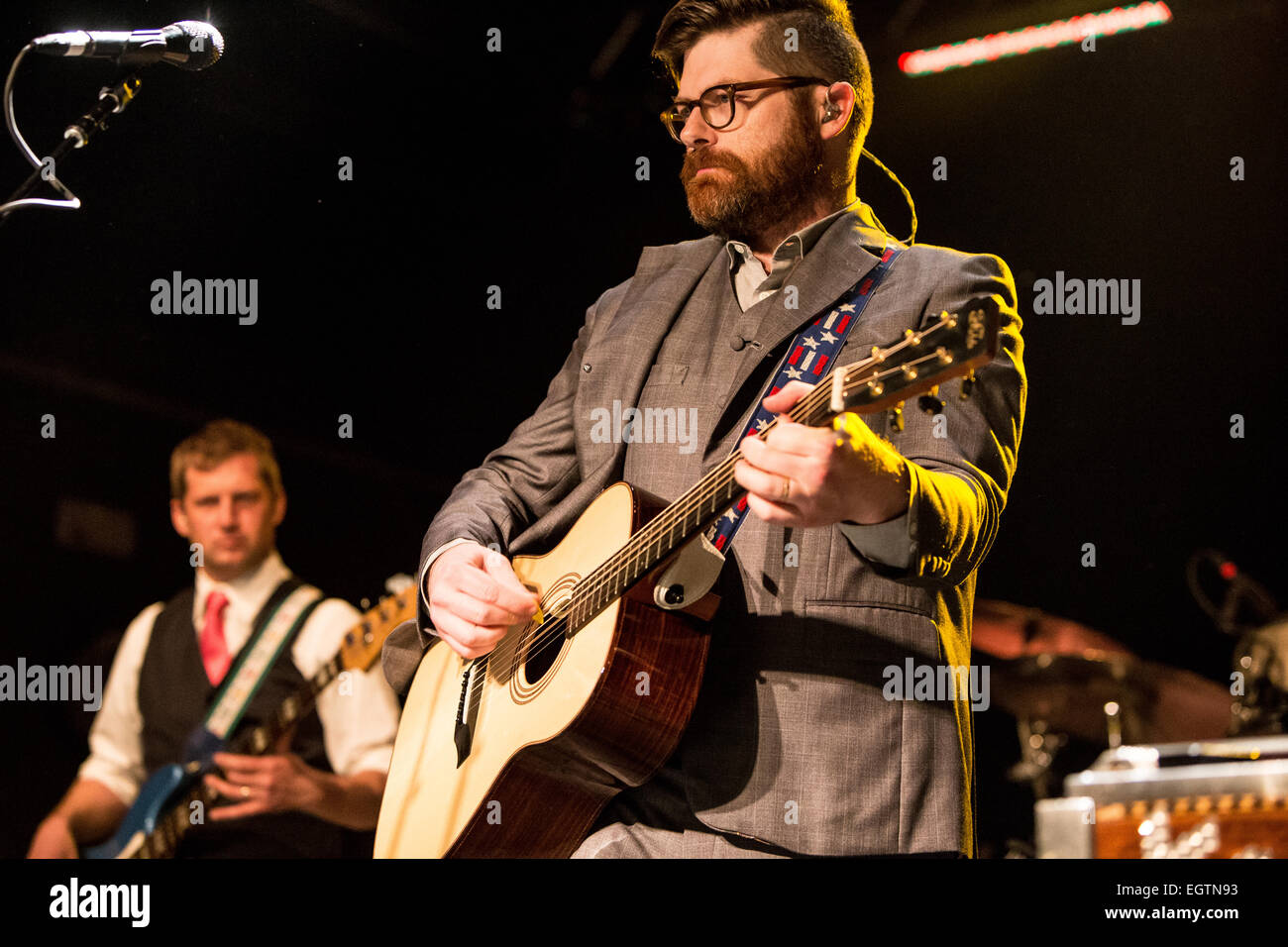Milan, Italy. 01th March 2015. The American folk rock band DECEMBERISTS ...