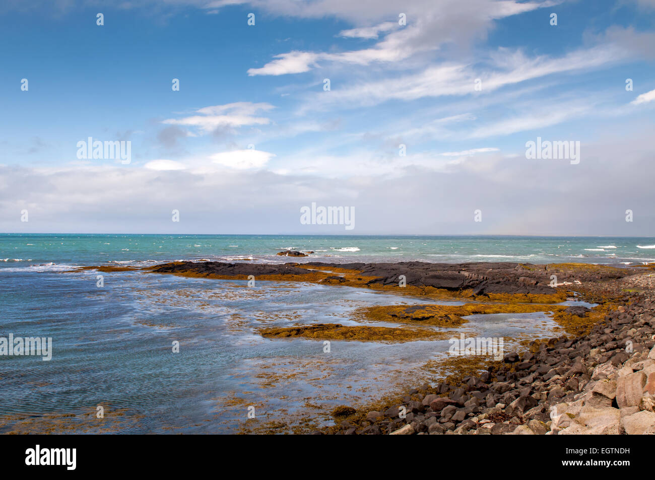 View of north Atlantic from an icelandic shore Stock Photo - Alamy