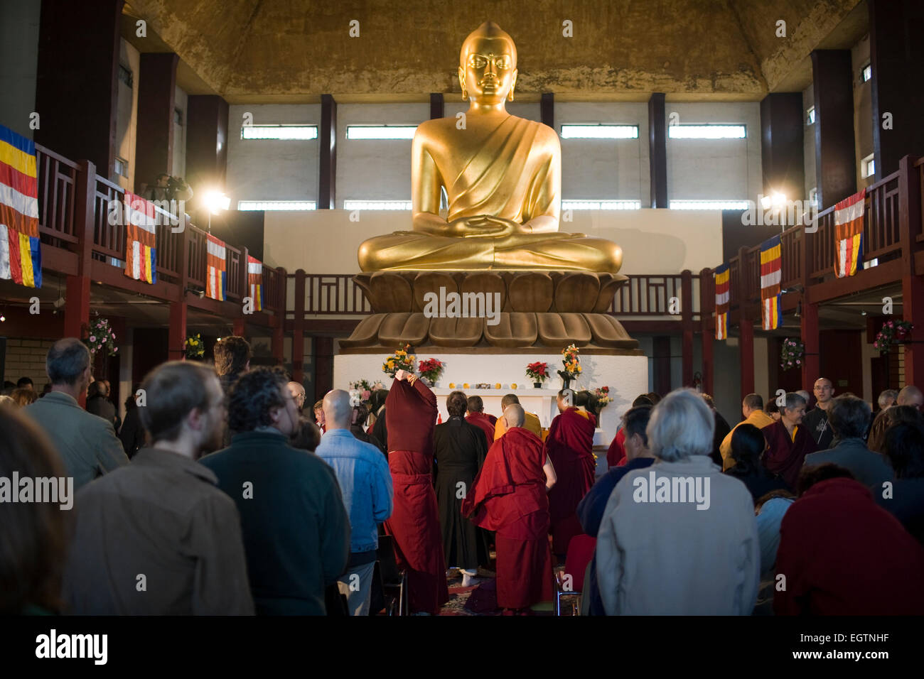 France-Paris. Buddhist monastery in Bois de Vincennes. Meeting for ...