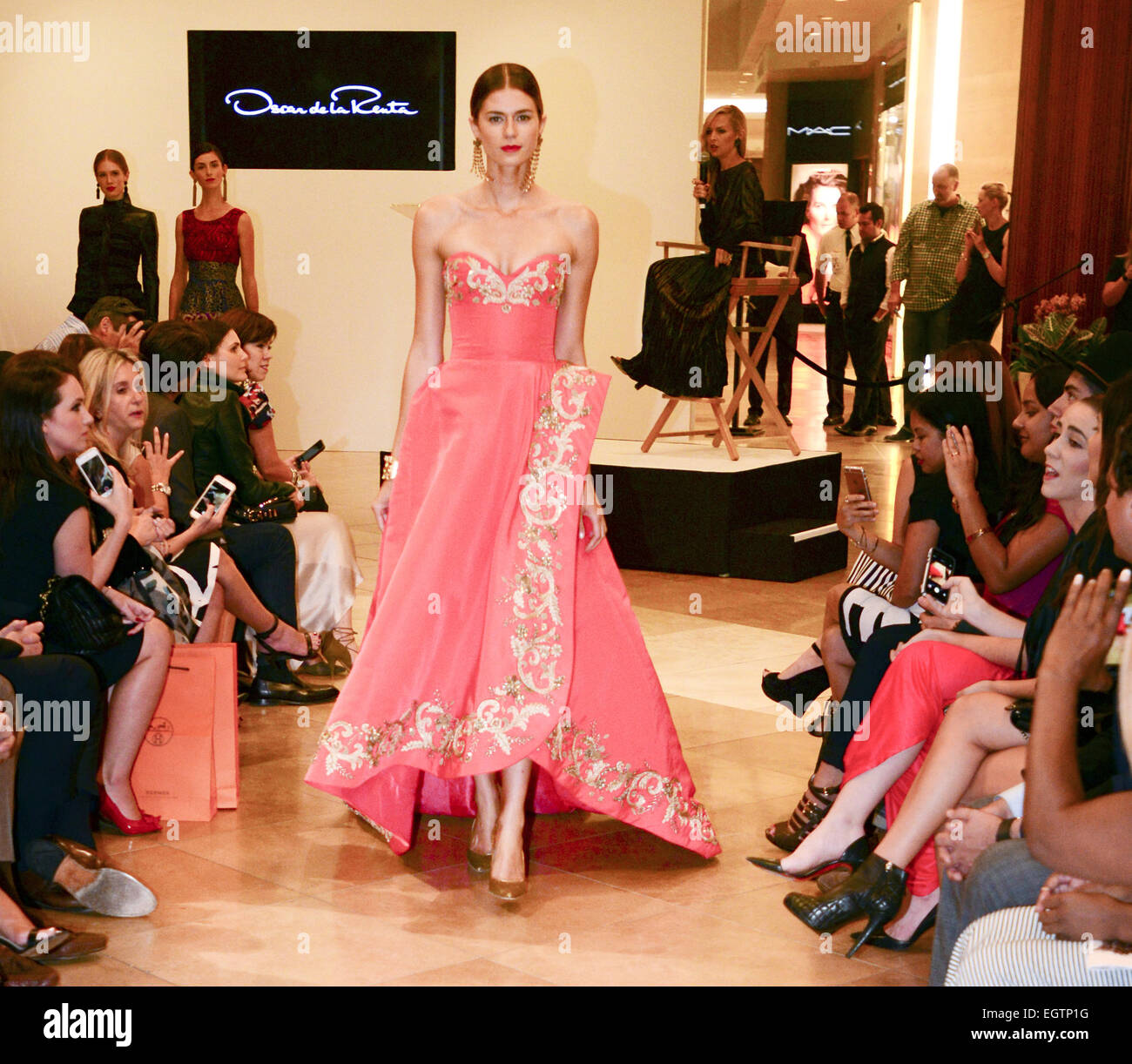 Oscar de la renta fall 2014 gown hi-res stock photography and images ...