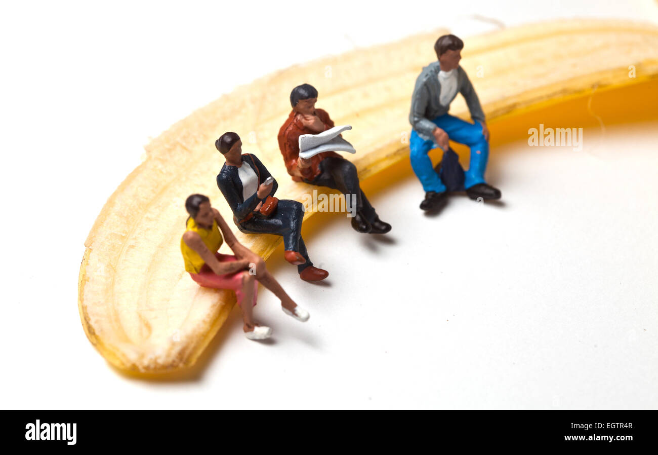 Miniature people in action in various situations Stock Photo - Alamy
