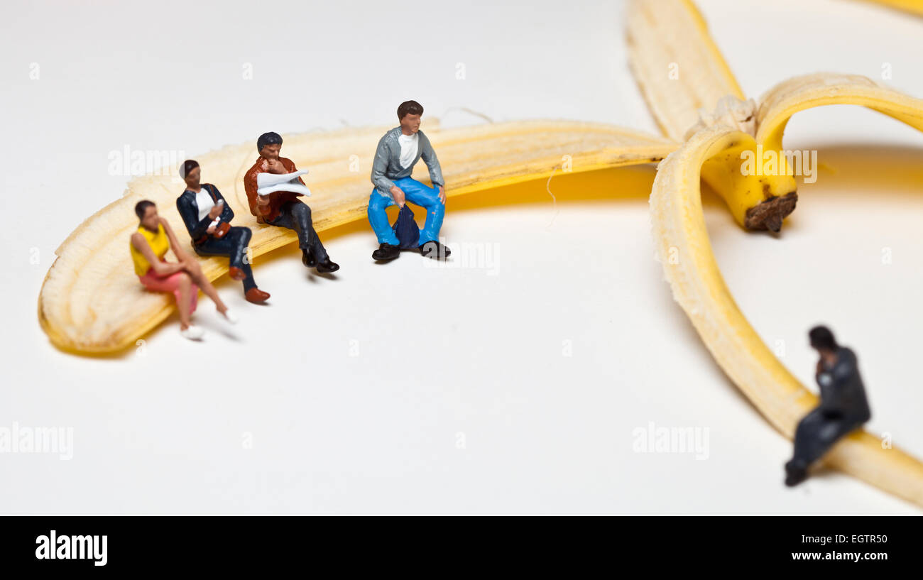 Miniature people in action in various situations Stock Photo - Alamy