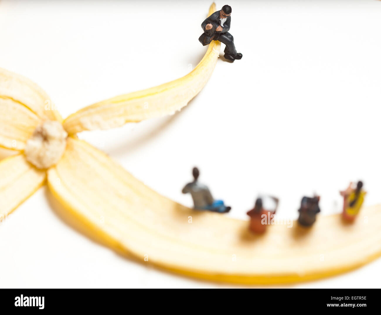 Miniature people in action in various situations Stock Photo - Alamy