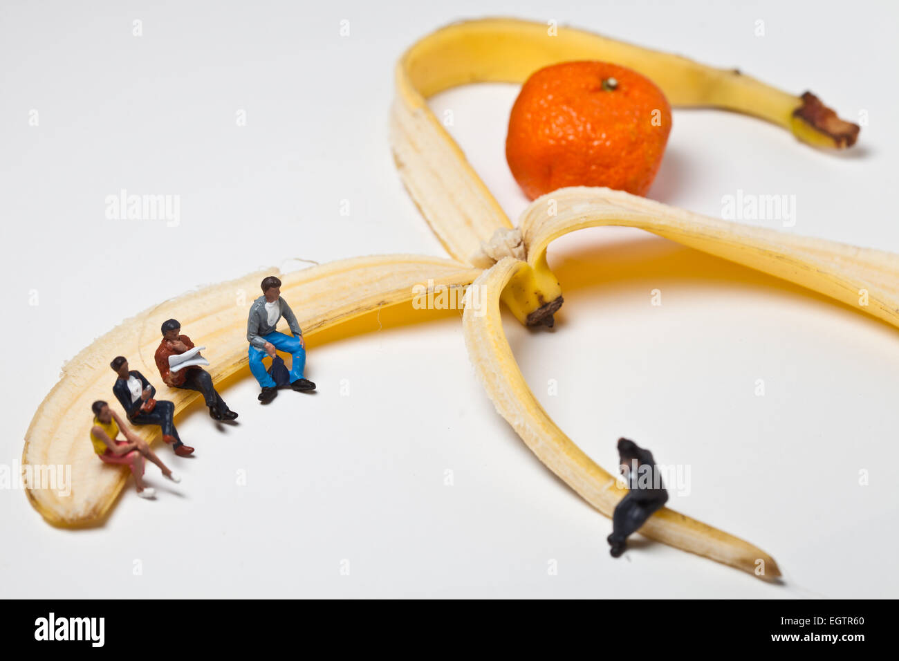 Miniature people in action in various situations Stock Photo - Alamy