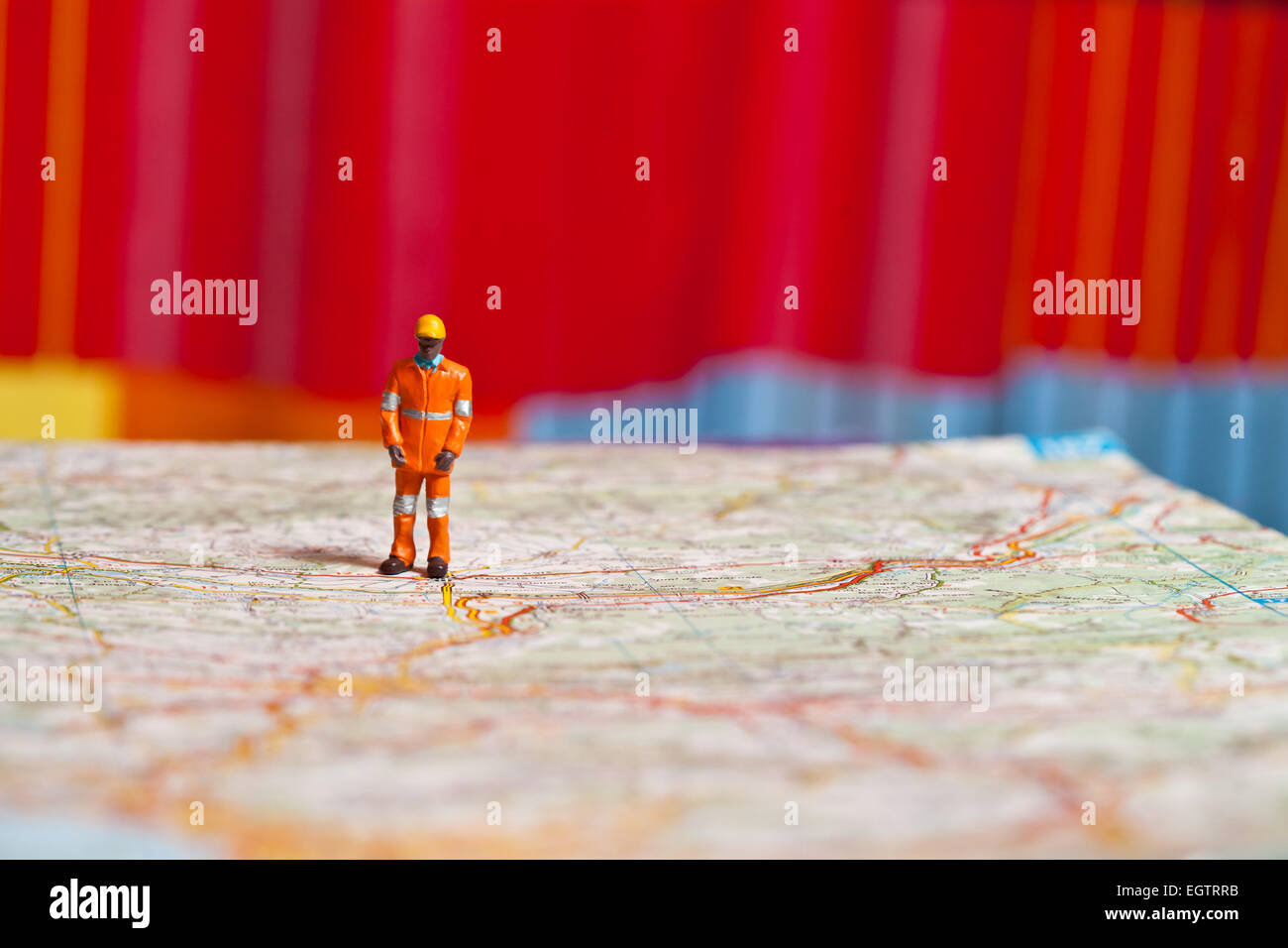 Miniature people in action in various situations Stock Photo - Alamy