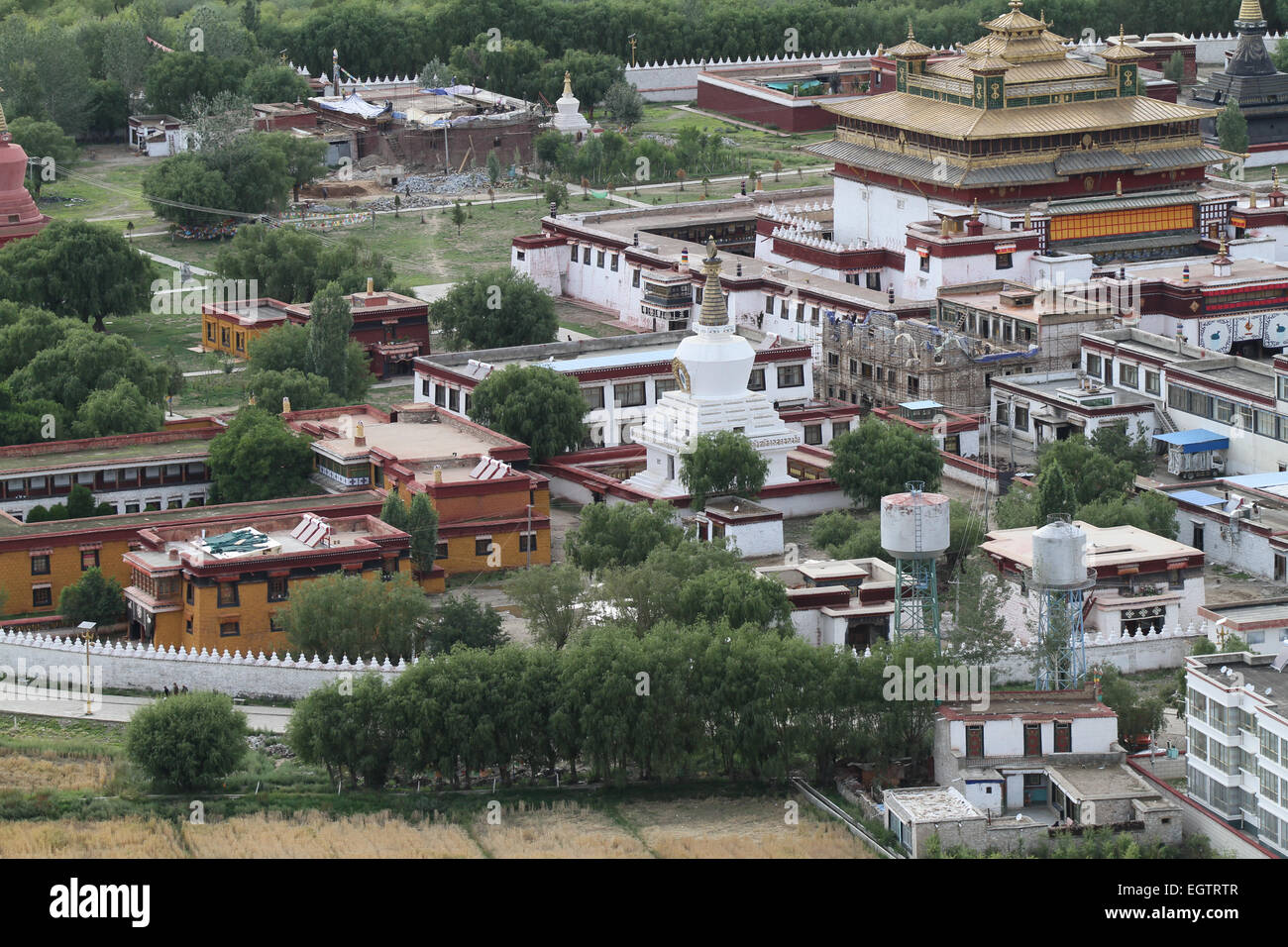 View of the Buddhist monastery Samye, Tibet, China Stock Photo - Alamy