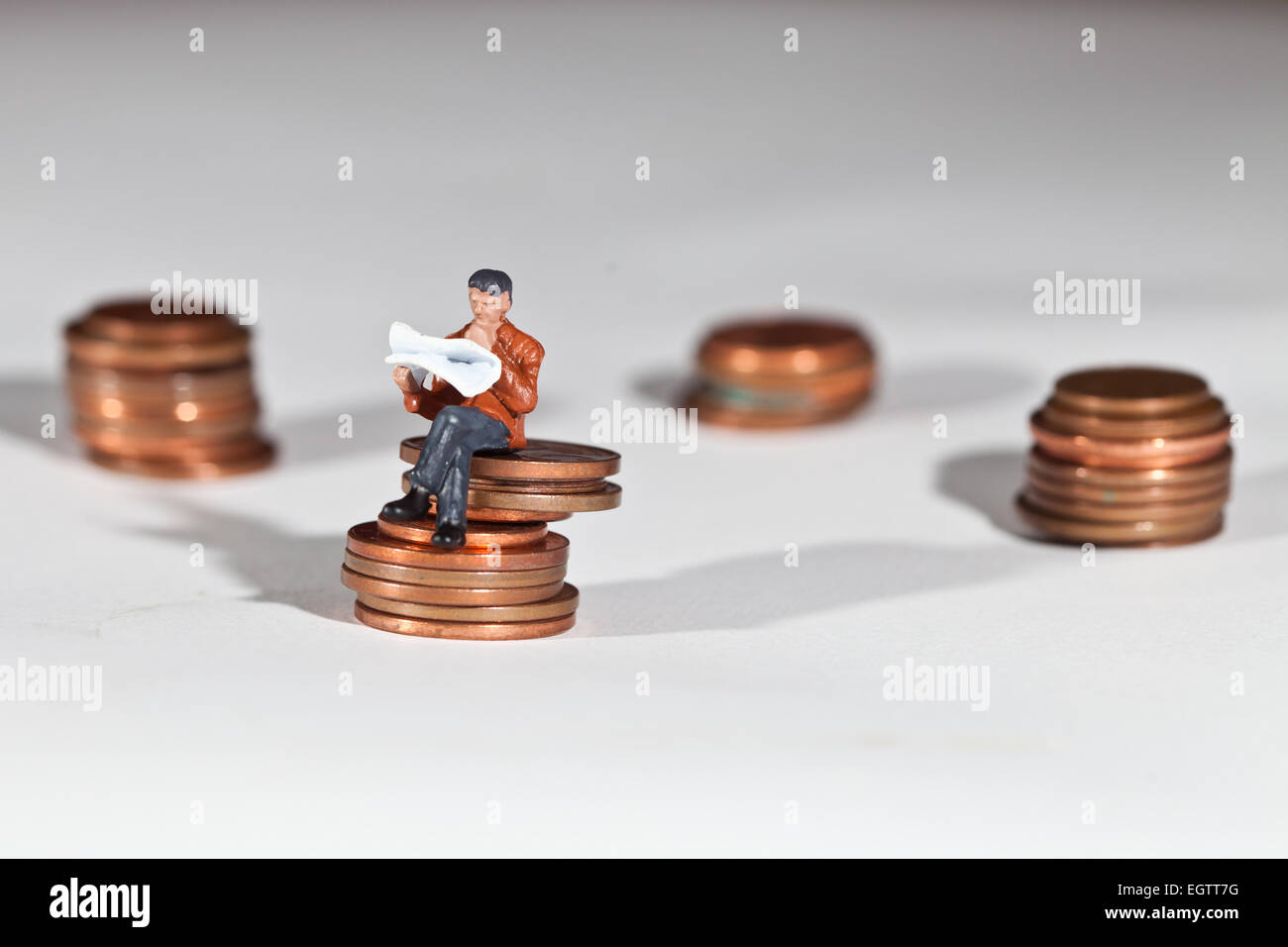Miniature people in action in various situations Stock Photo - Alamy