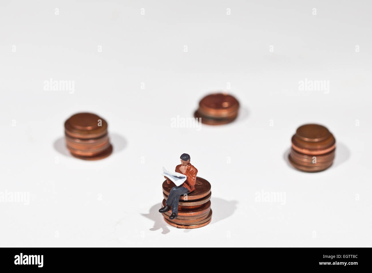 Miniature people in action in various situations Stock Photo - Alamy