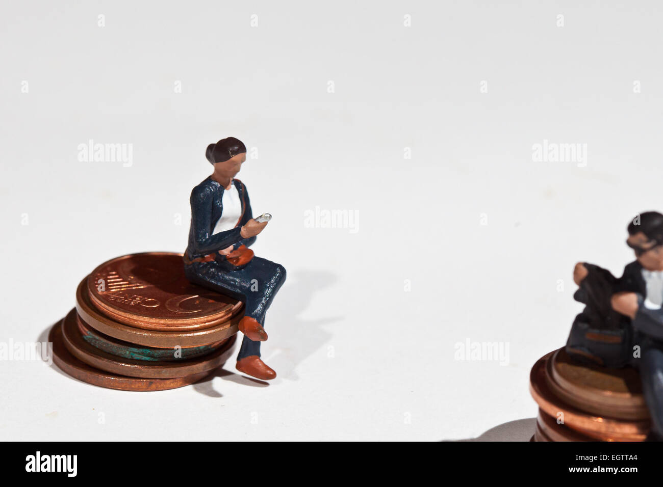 Miniature people in action in various situations Stock Photo - Alamy