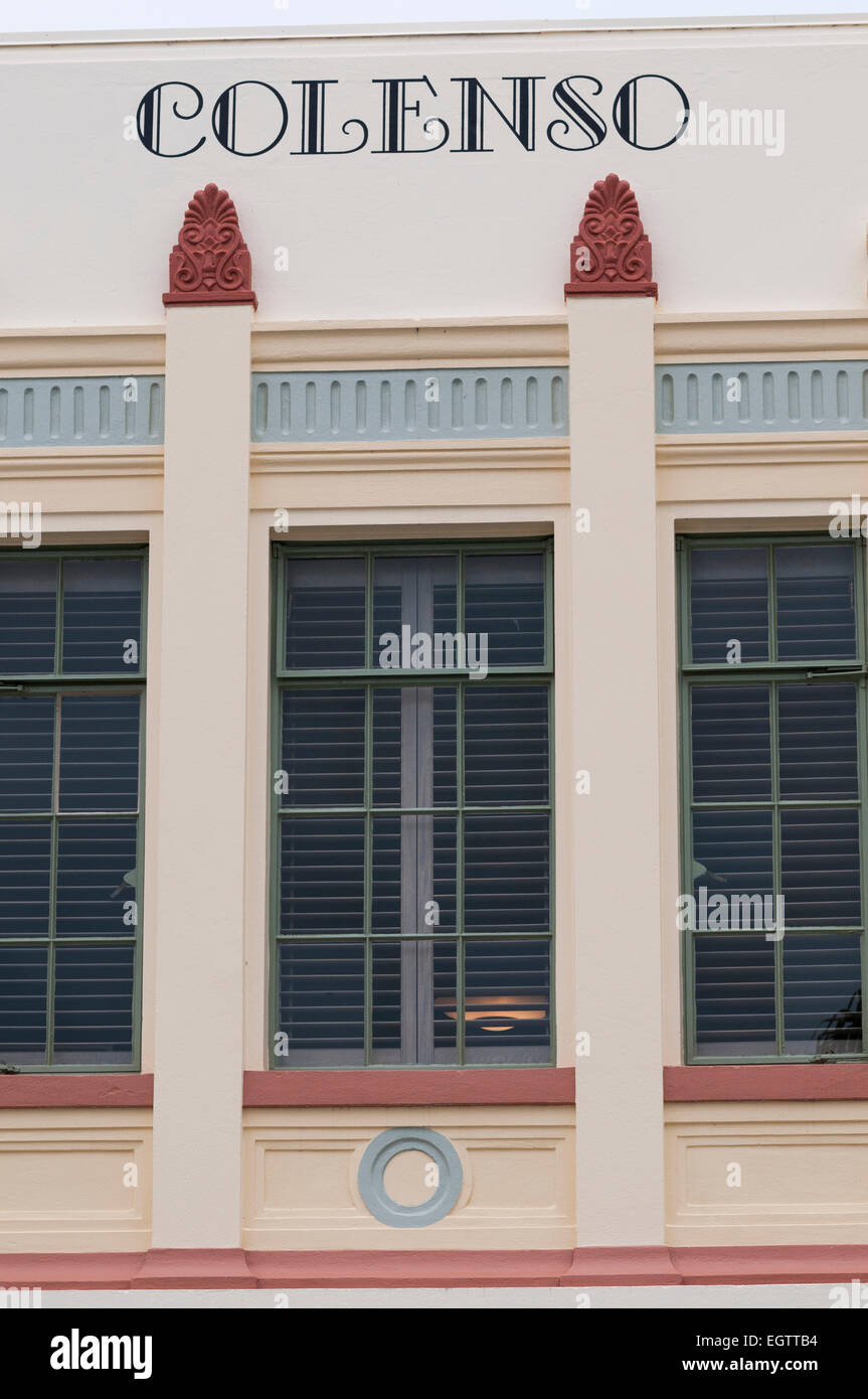 Art deco architecture on Emerson Street, Napier, Hawkes Bay, North ...