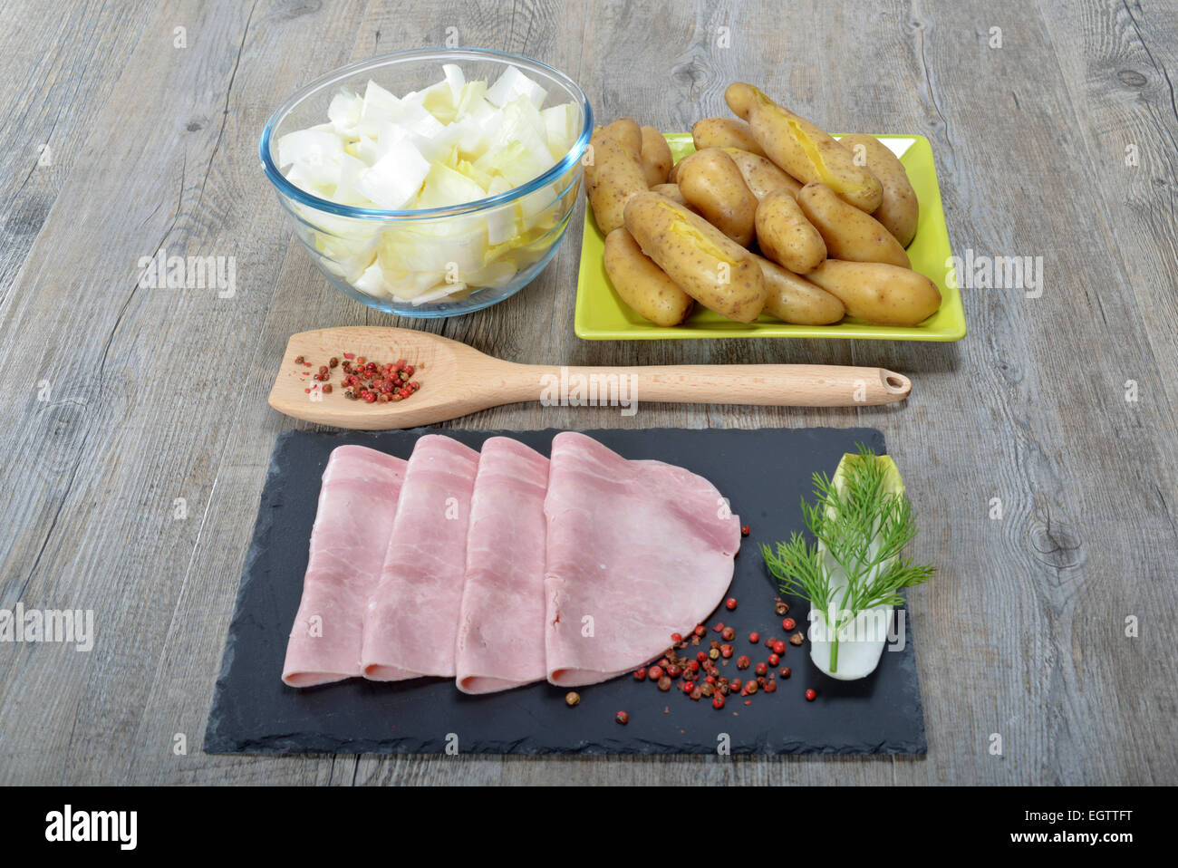 Endives ham hi-res stock photography and images - Alamy