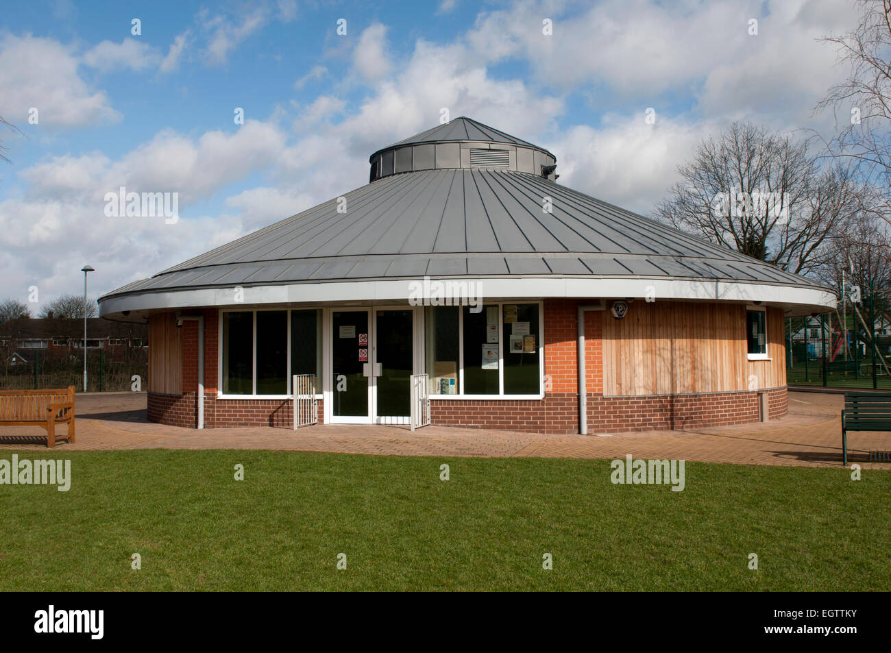 Meriden sports pavilion, West Midlands, England, UK Stock Photo - Alamy