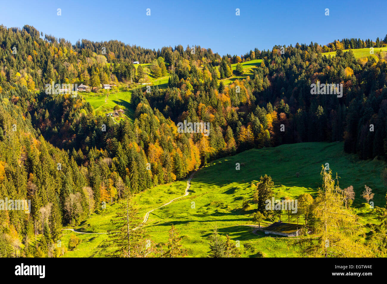 Emmental region near Lüderenalp, Canton Bern, Switzerland Stock Photo ...