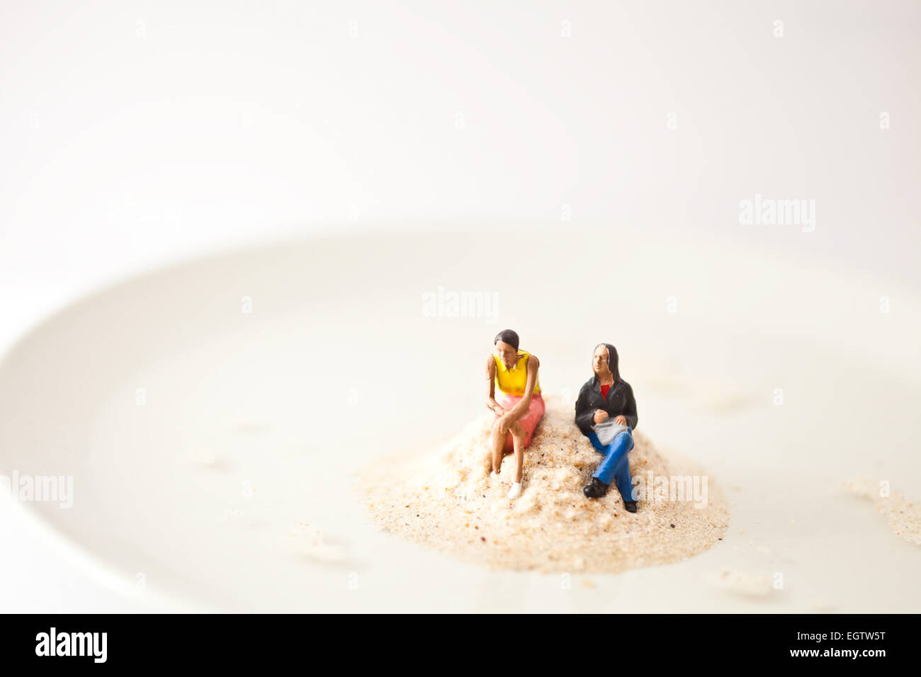 Miniature people in action in various situations Stock Photo - Alamy