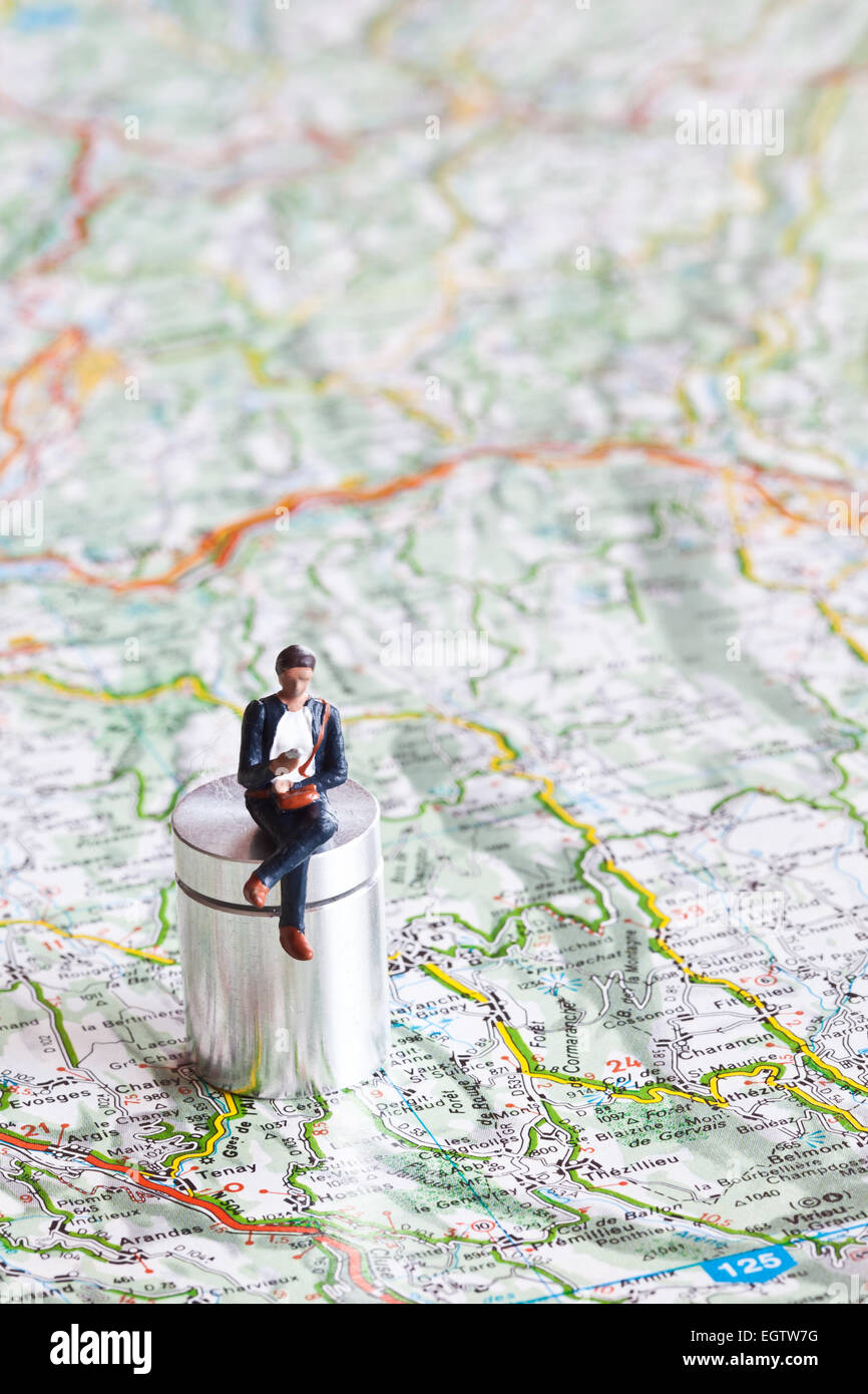 Miniature people in action in various situations Stock Photo - Alamy