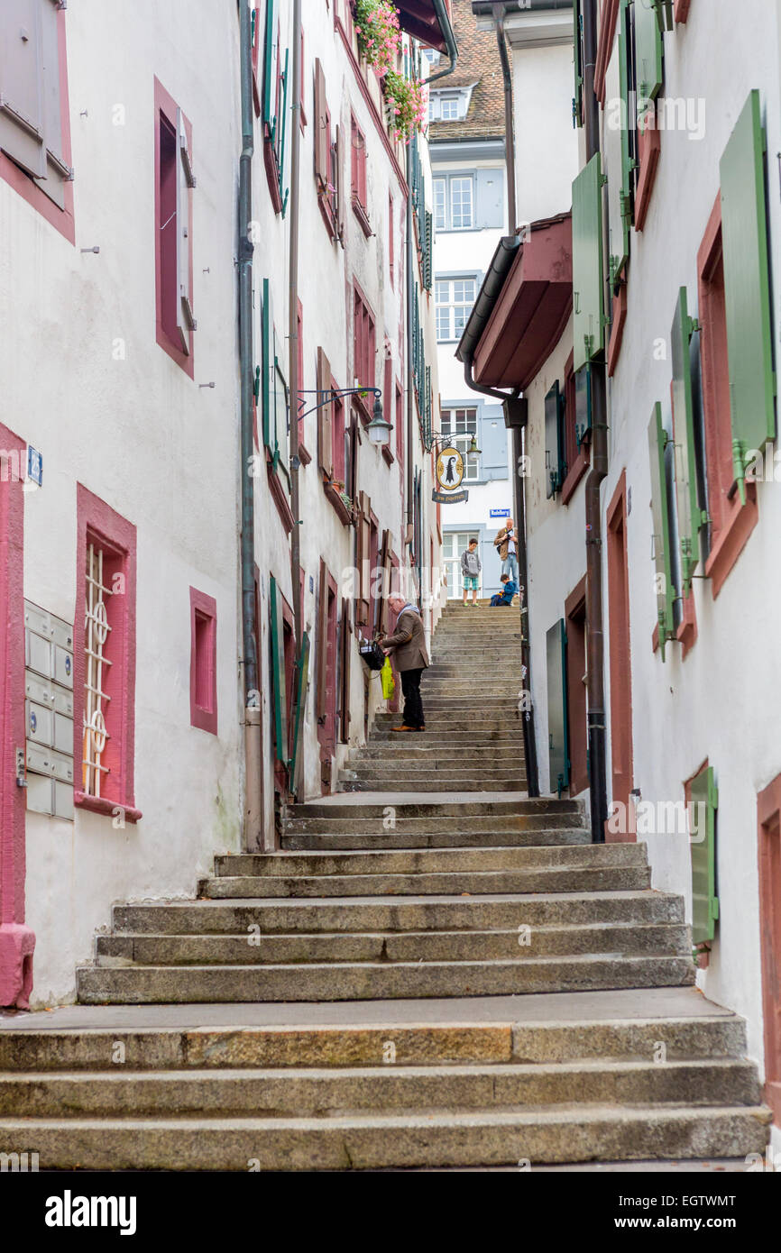 The Old Town Basel, Kanton Basel-Stadt, Switzerland, Europe Stock Photo ...