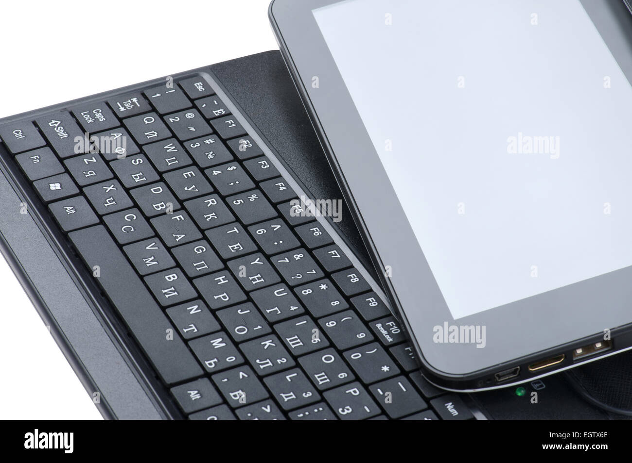 isolated object on white - tablet computer Stock Photo - Alamy
