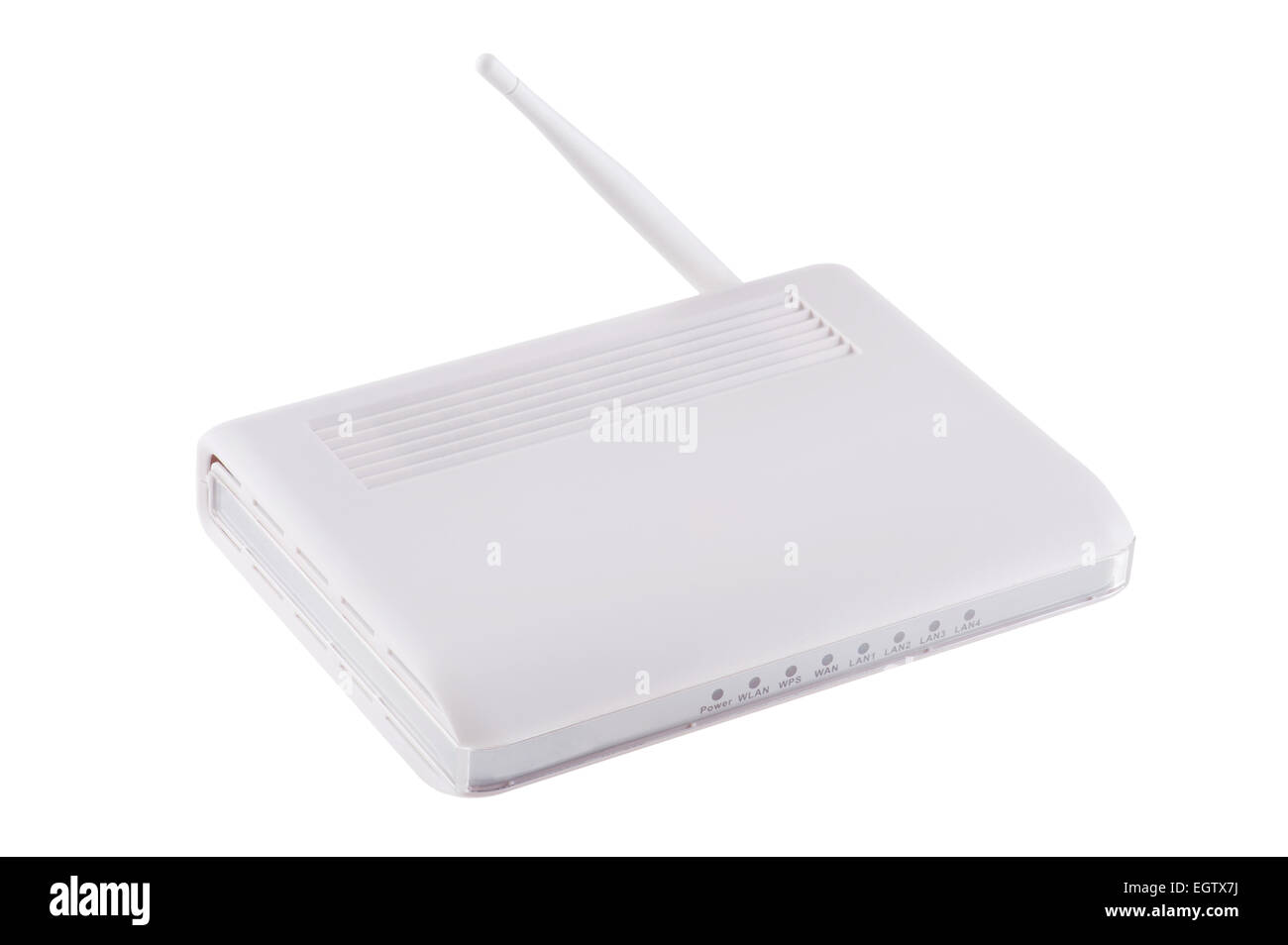 isolated object on white - Wireless router Stock Photo - Alamy
