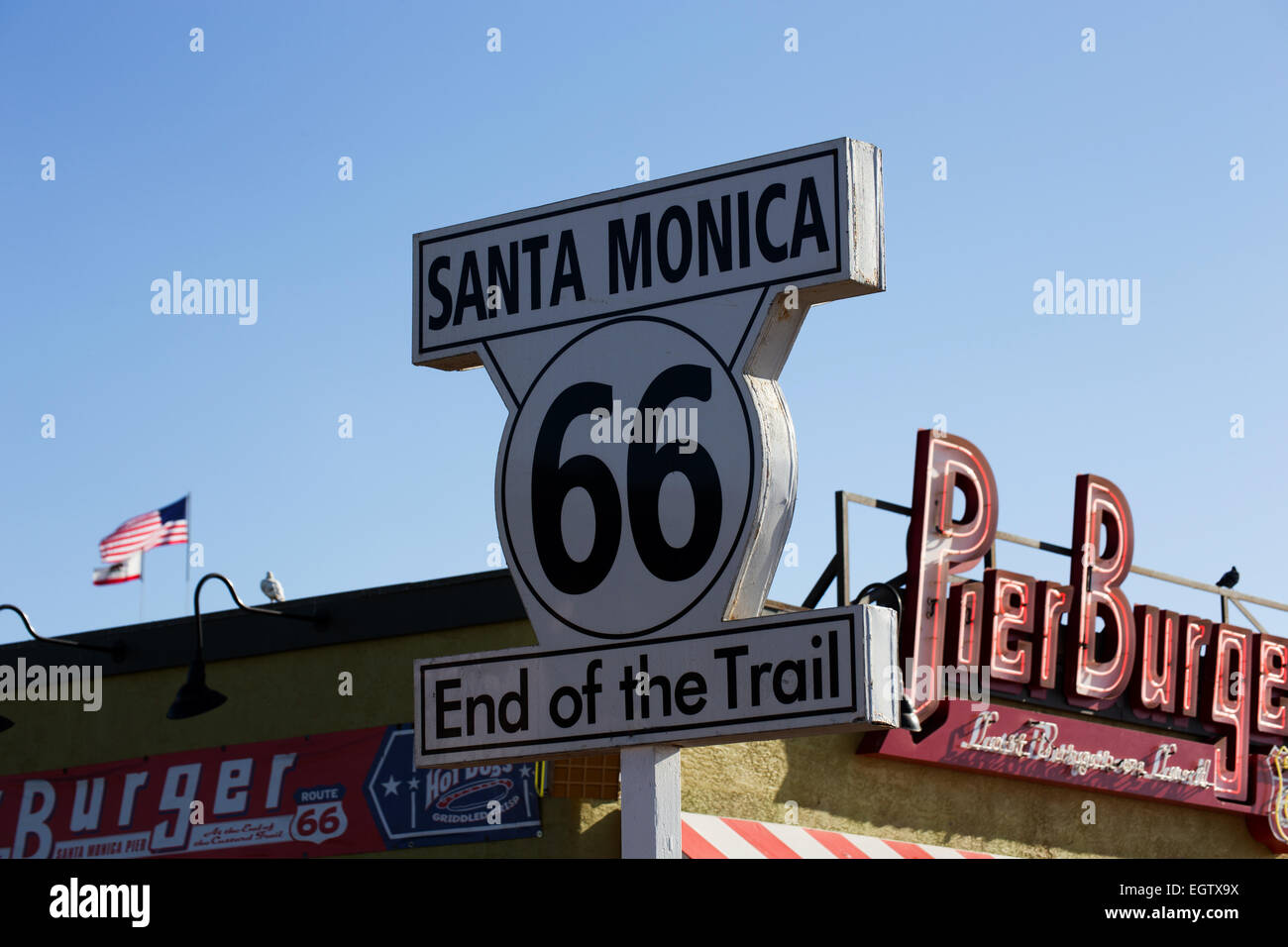 66 santa monica california end hi-res stock photography and images - Alamy