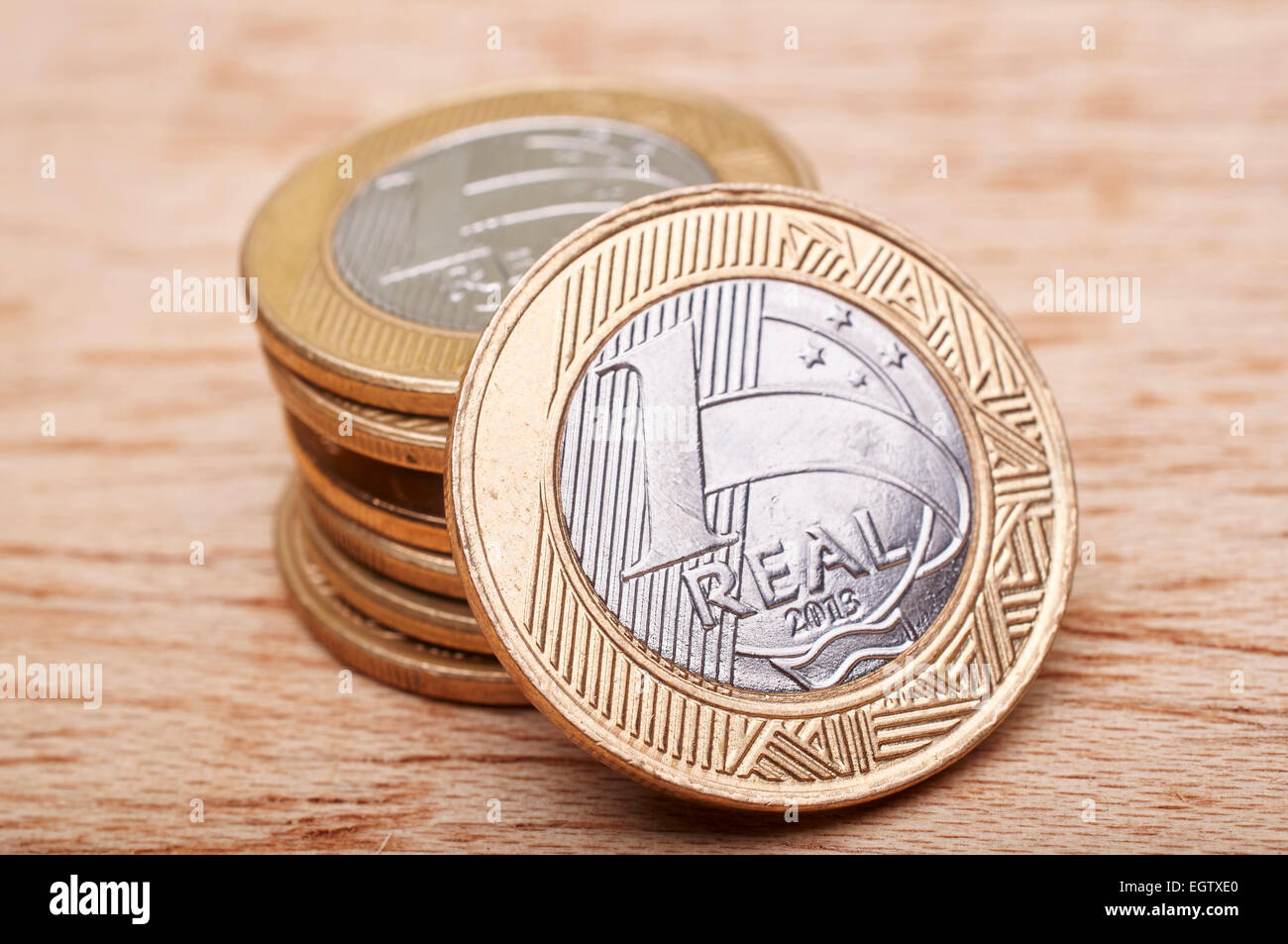 Money coins Brazilian Stock Photo - Alamy