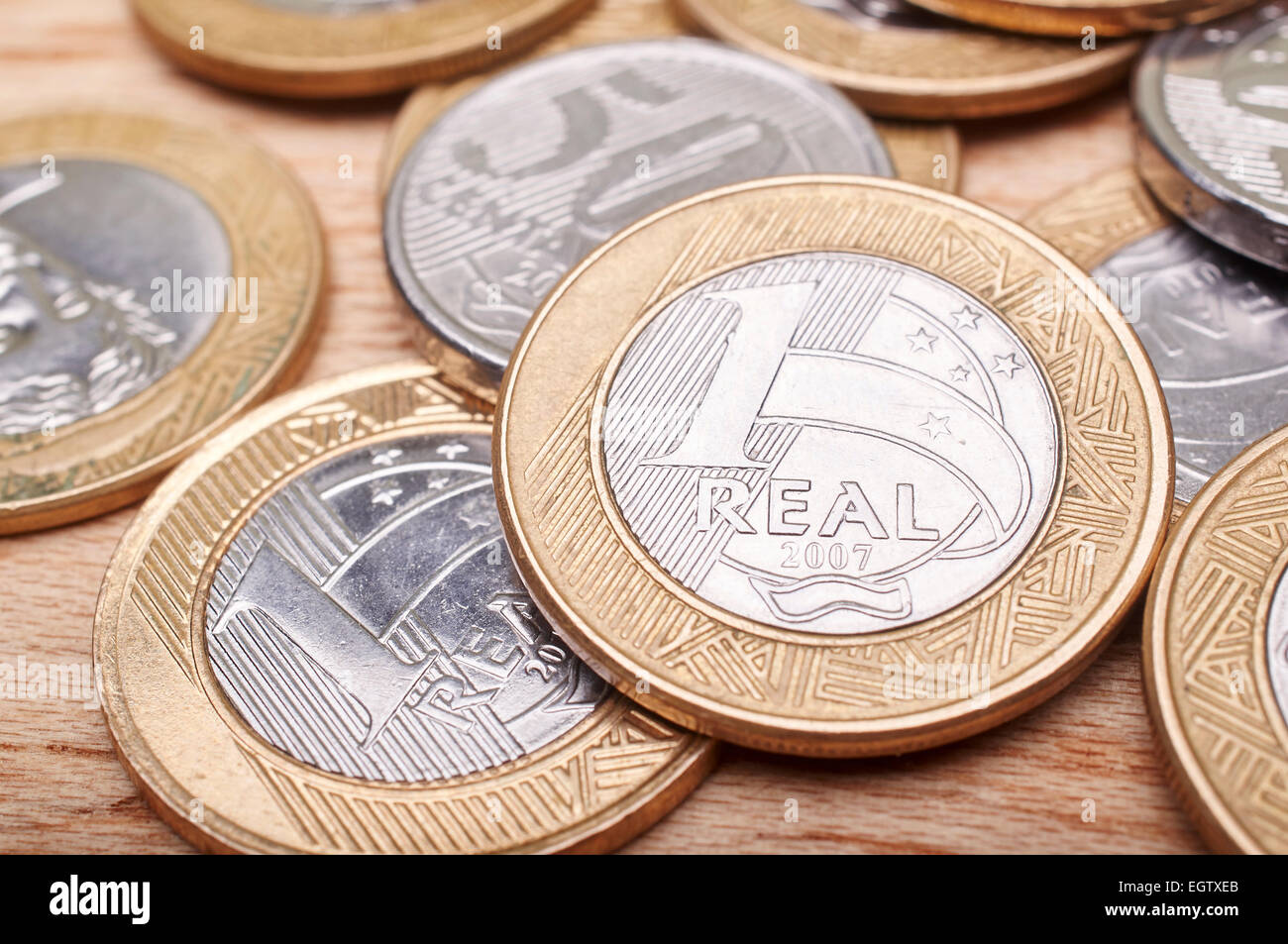 Money coins Brazilian Stock Photo - Alamy