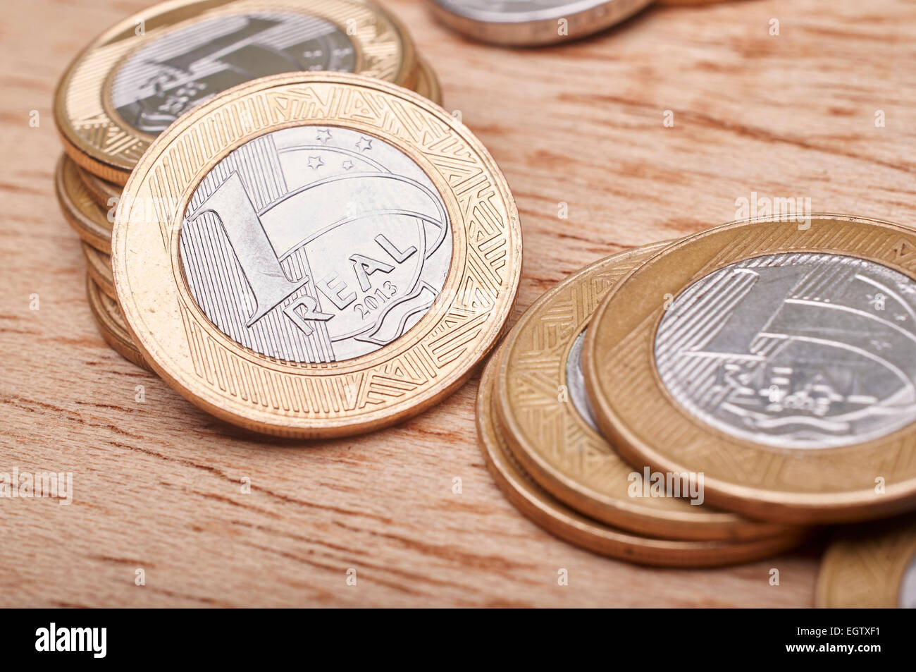 Money coins Brazilian Stock Photo - Alamy