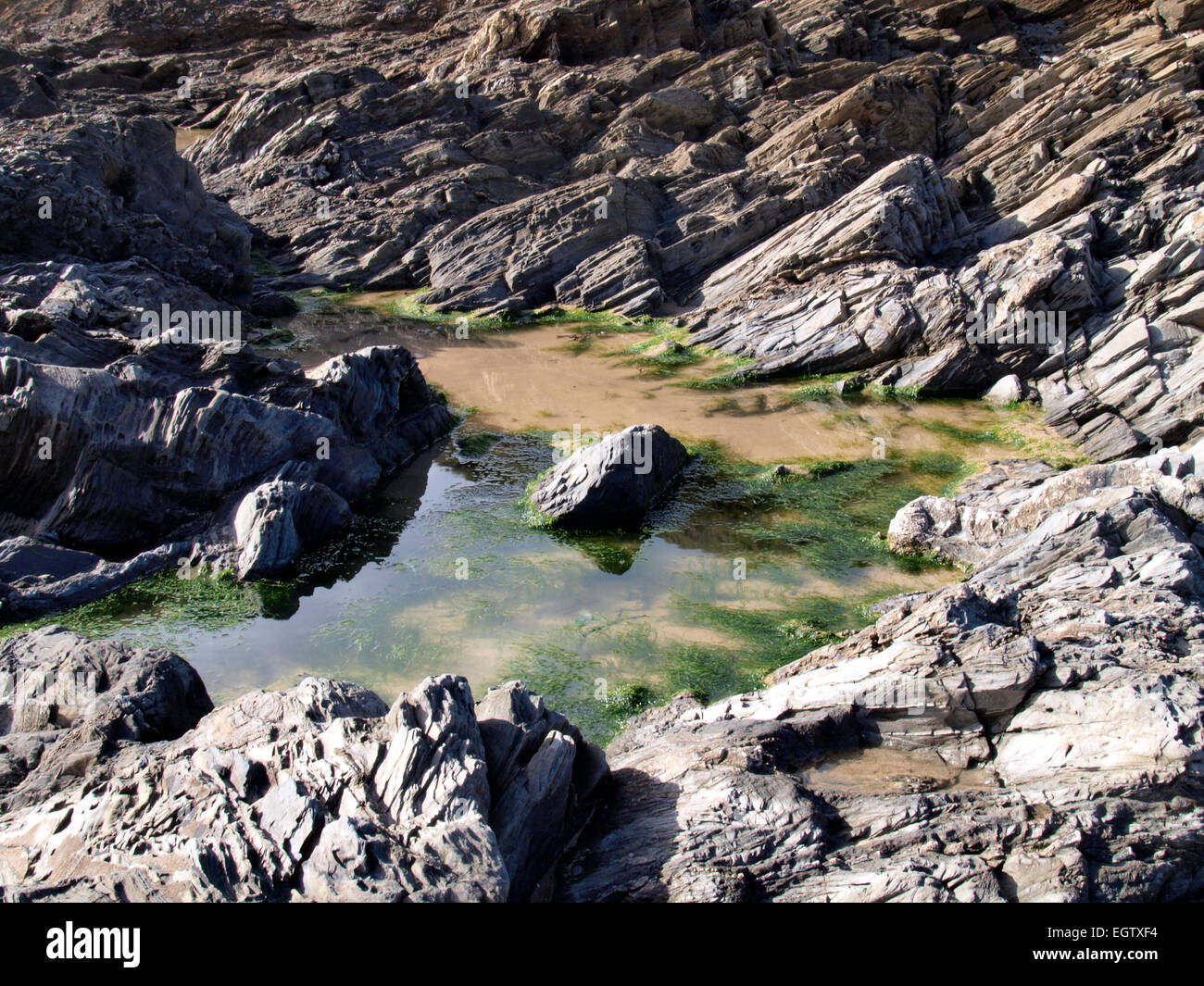 Rock pool cornwall hi-res stock photography and images - Alamy