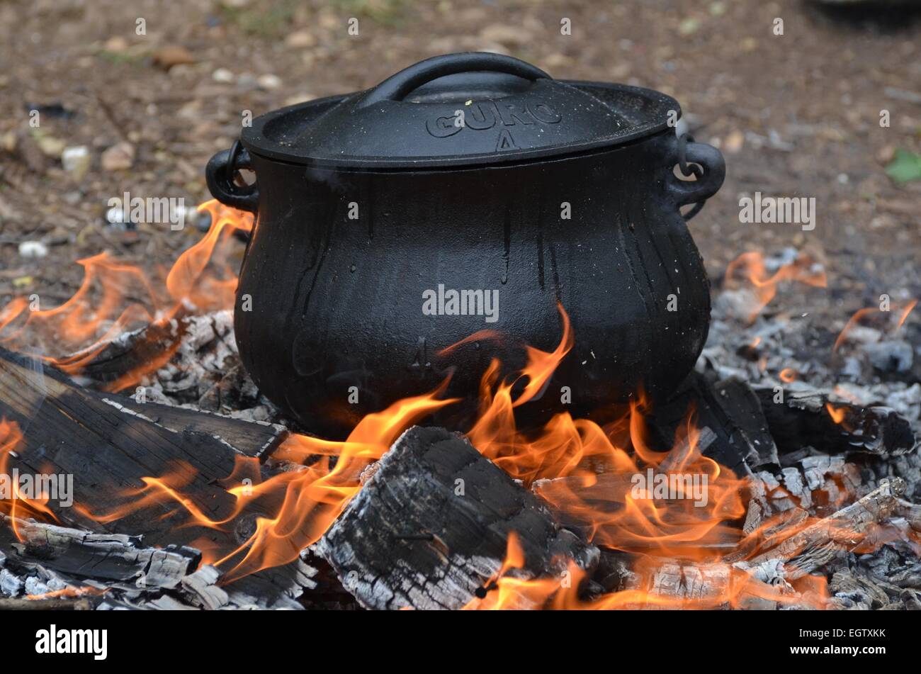 Camp Cooking With Charcoal High Resolution Stock Photography and Images ...