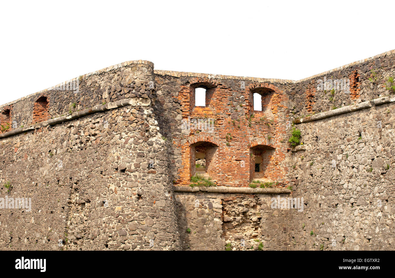 medieval castle isolated on white background Stock Photo - Alamy