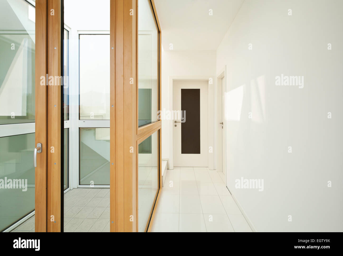interior, stairwell of a modern home , corridor Stock Photo - Alamy