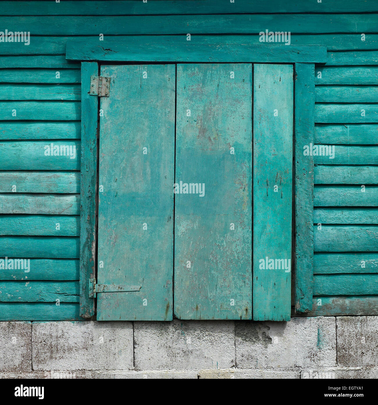 Closed wooden shutter Stock Photo - Alamy