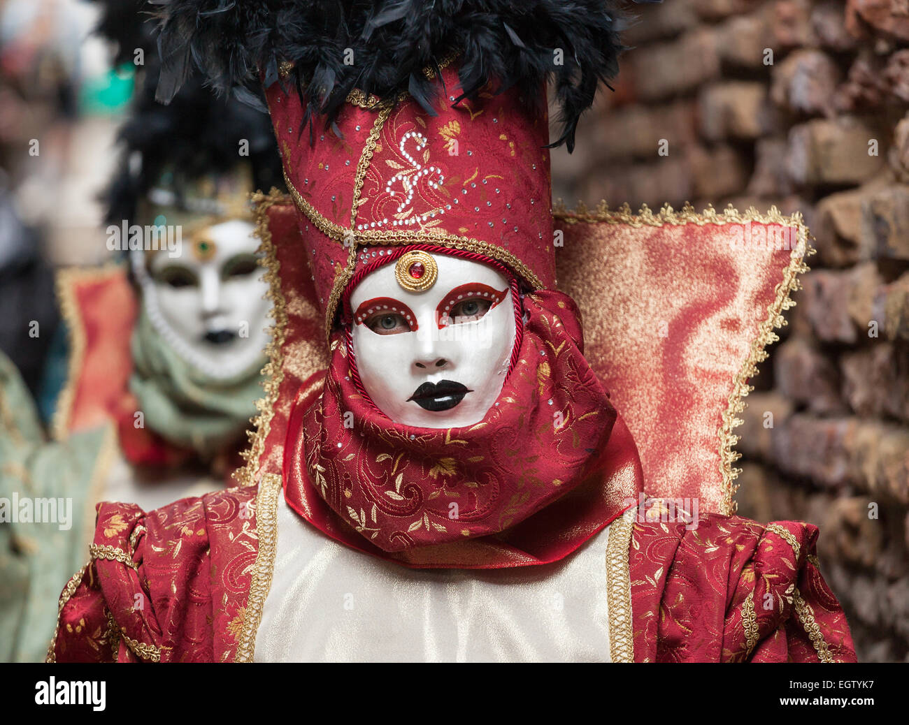 Venetian mask of 2015 depicting the French playing cards Stock Photo ...