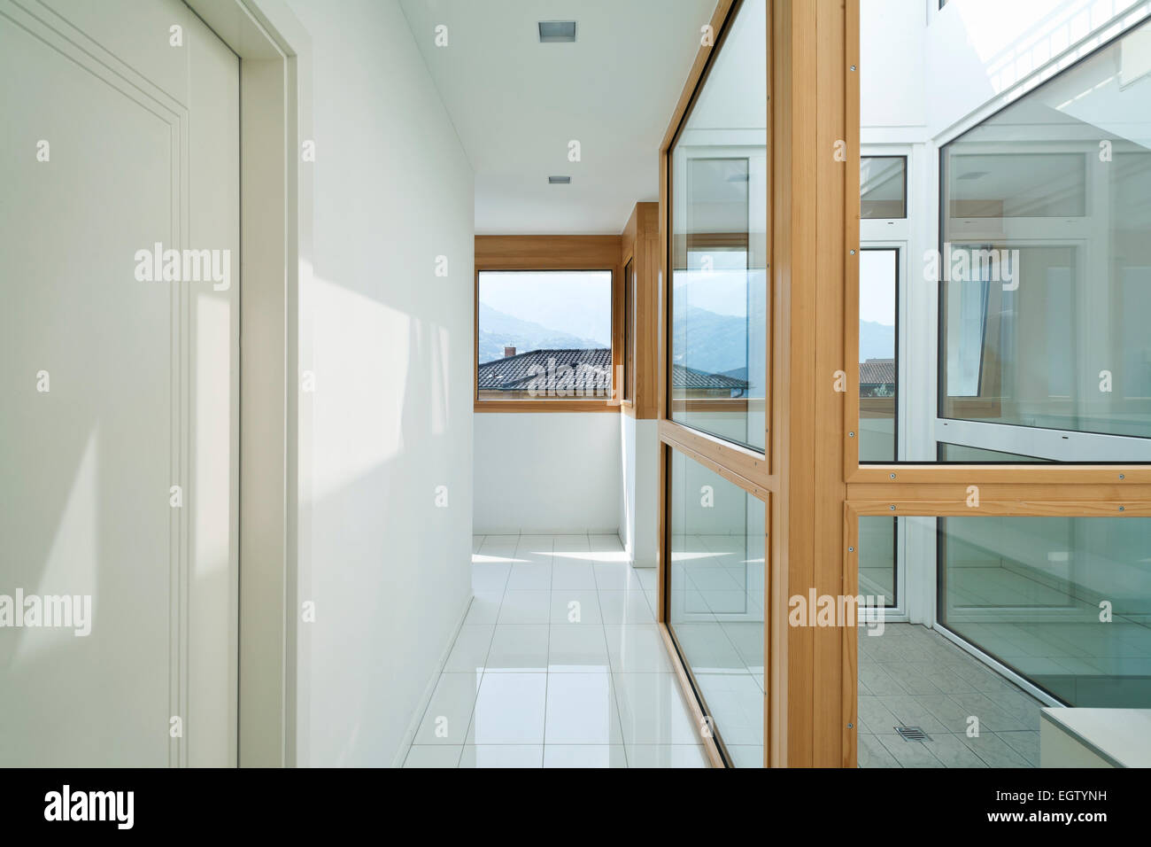 interior of a modern home, corridor Stock Photo - Alamy